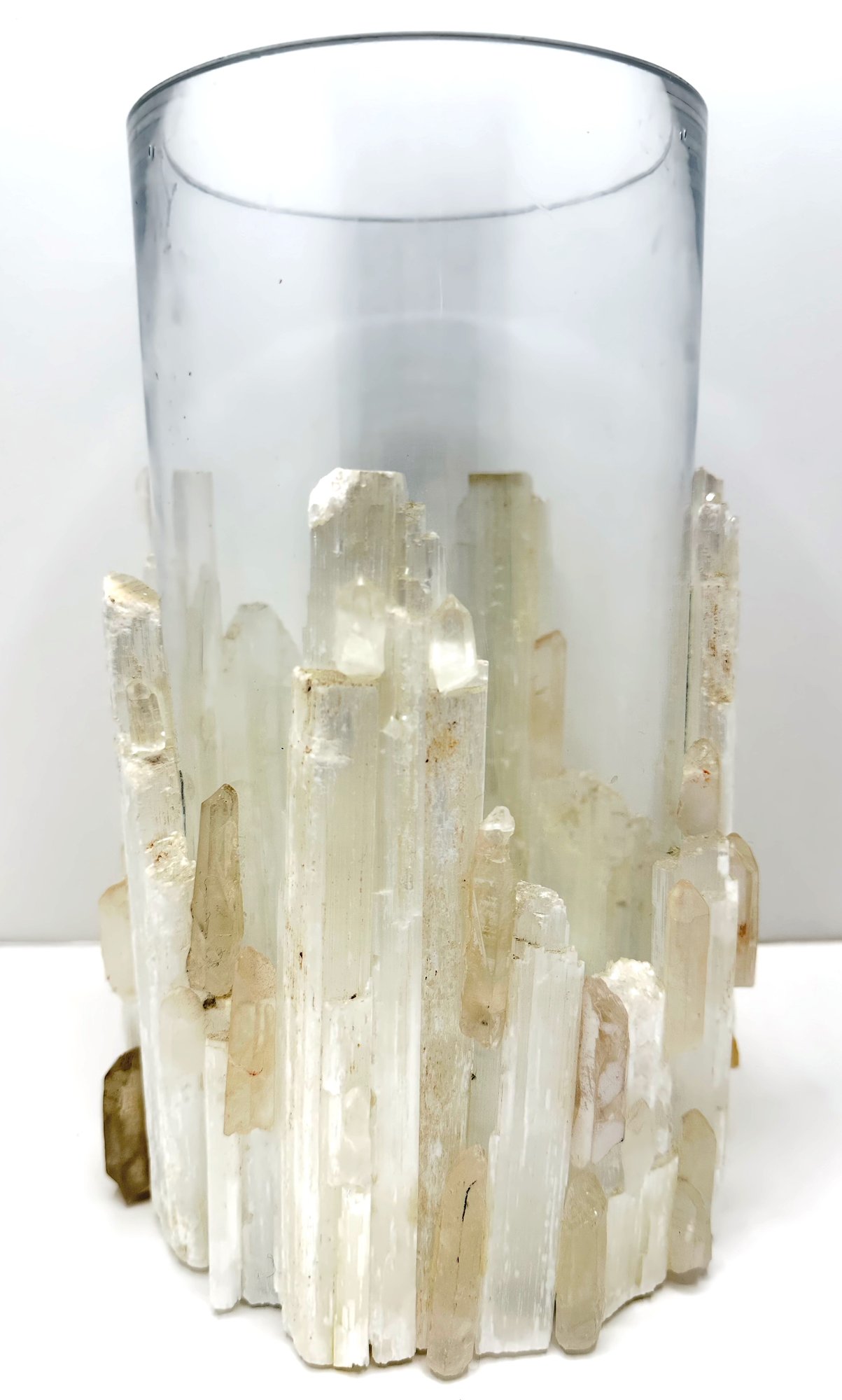Italian Natural Quartz Crystal Glass Vase, Purchased At Barneys ...