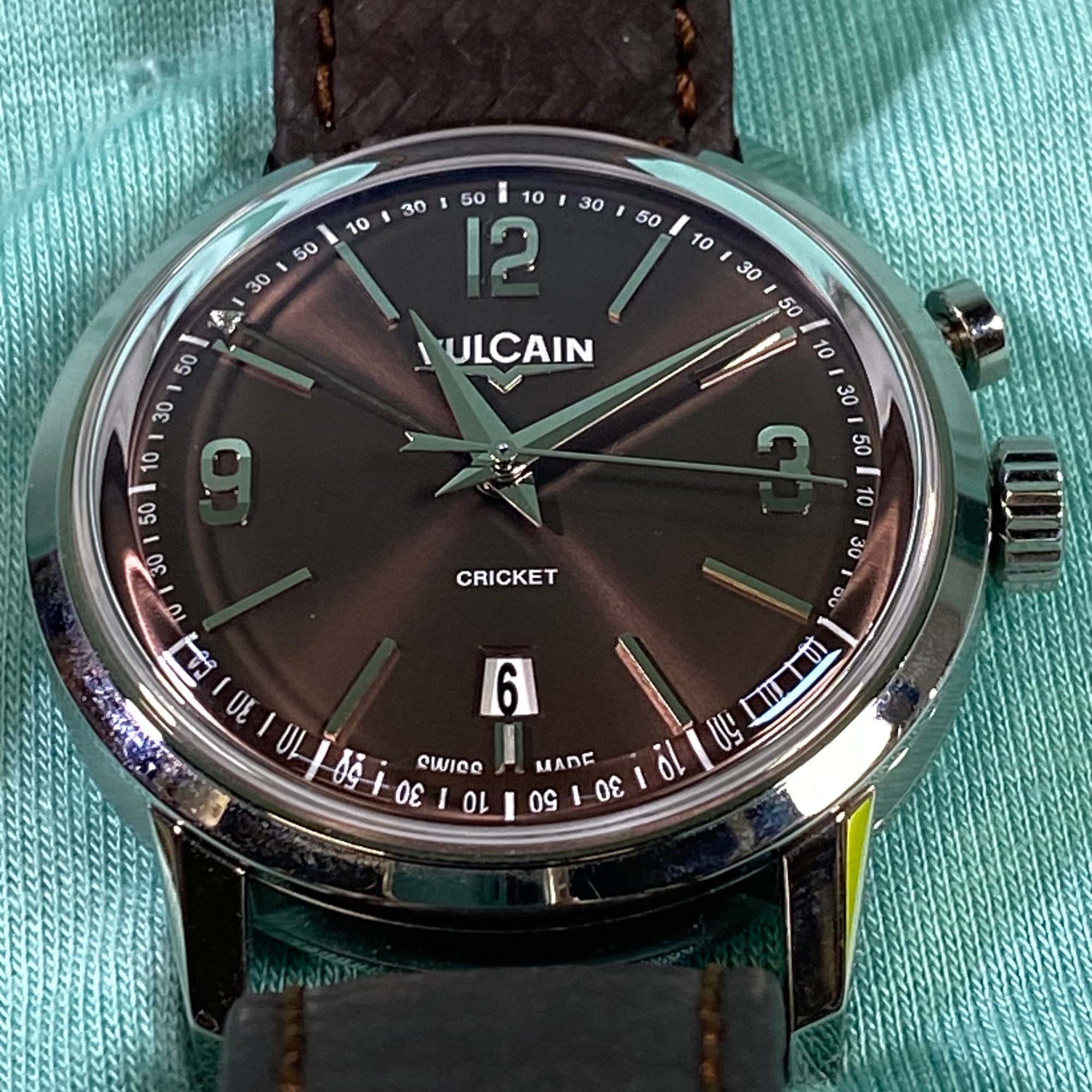 Vulcain Cricket Alarm Clock Automatic Watch Swiss Made 42MM Case ...