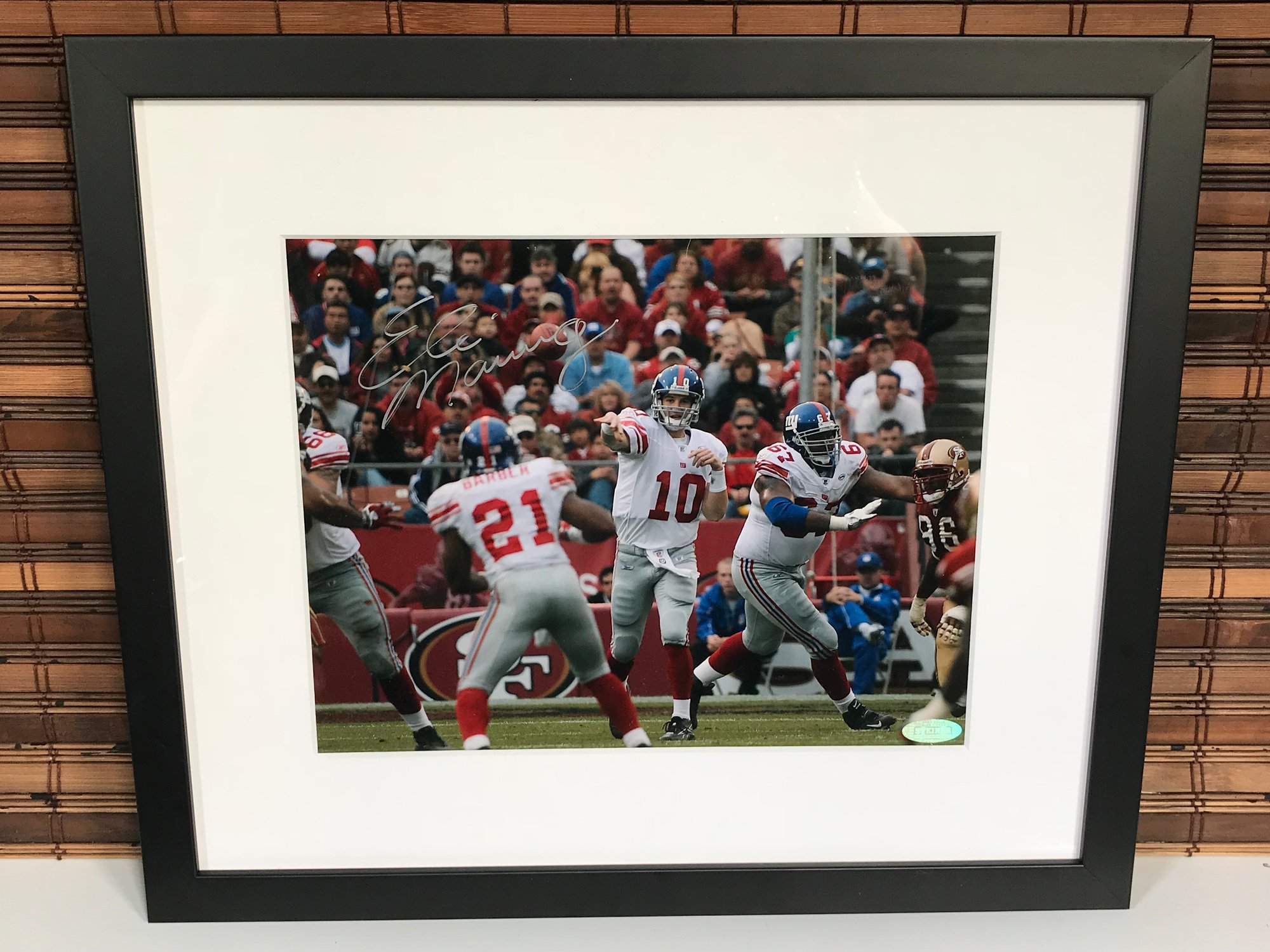 Fantastic Older Signed / Autographed ELI MANNING Framed Photo With ...
