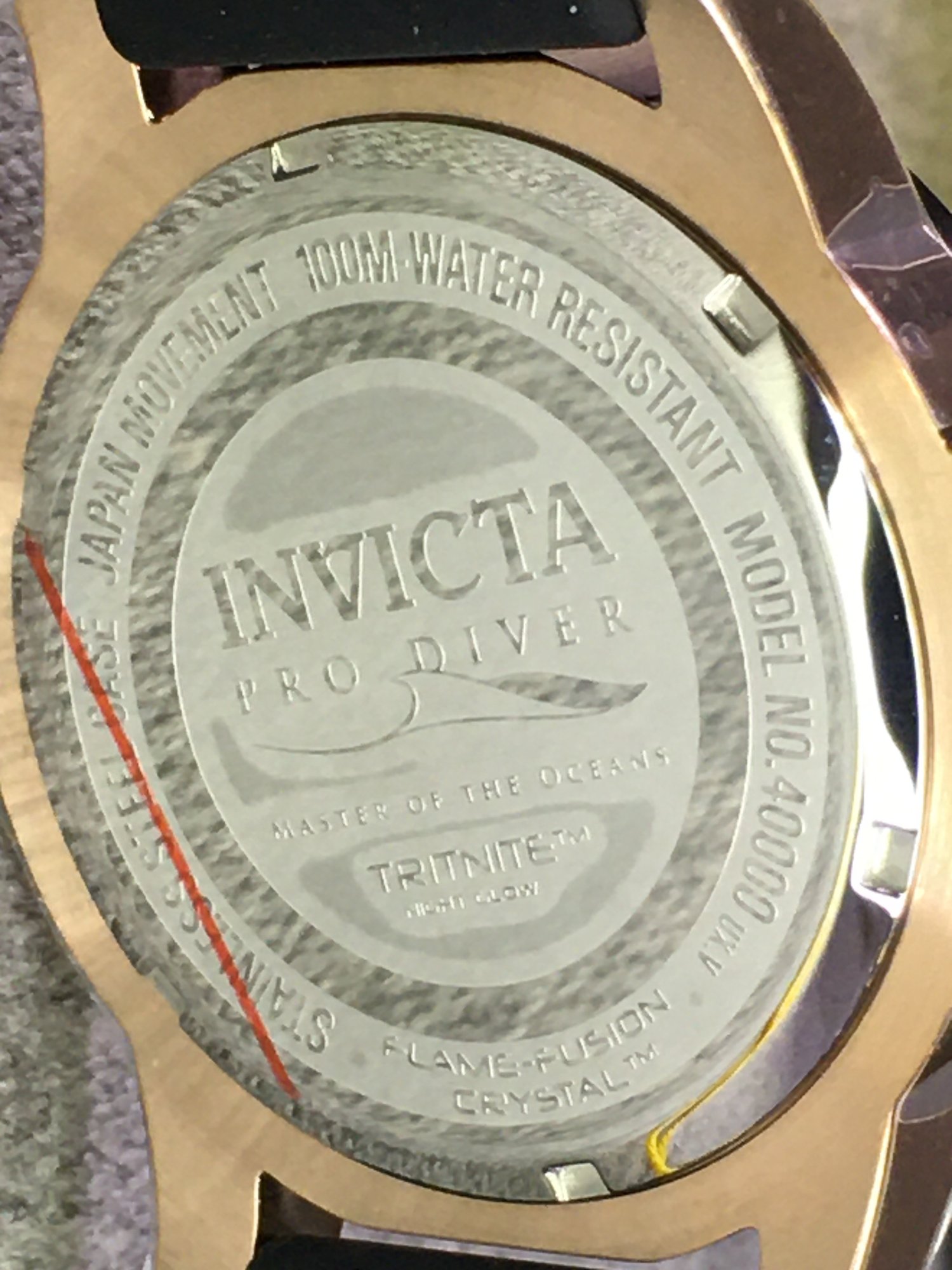 Fantastic Mens Brand New $595 INVICTA PRO DIVER - Rose Gold Tone Case ...