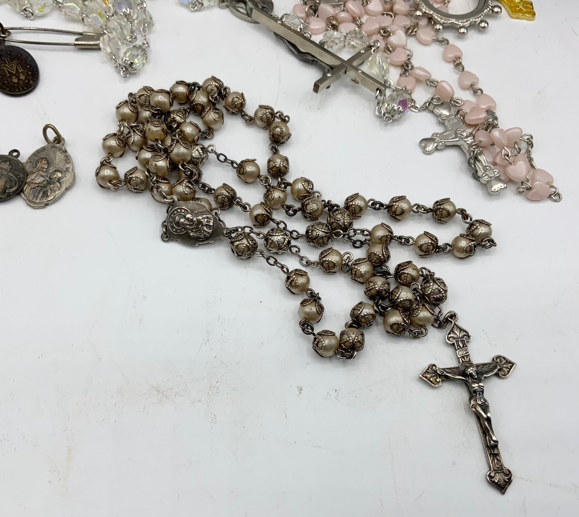 Religious Items ~ Sterling Silver Rosary Beads, Medals & More ~ (T ...