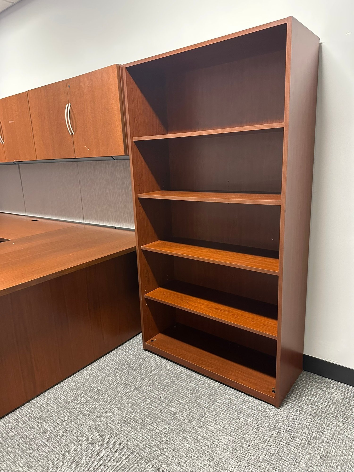 Knoll "Reff - Private Office" Set With Upper Cabinets And Bookcase ...