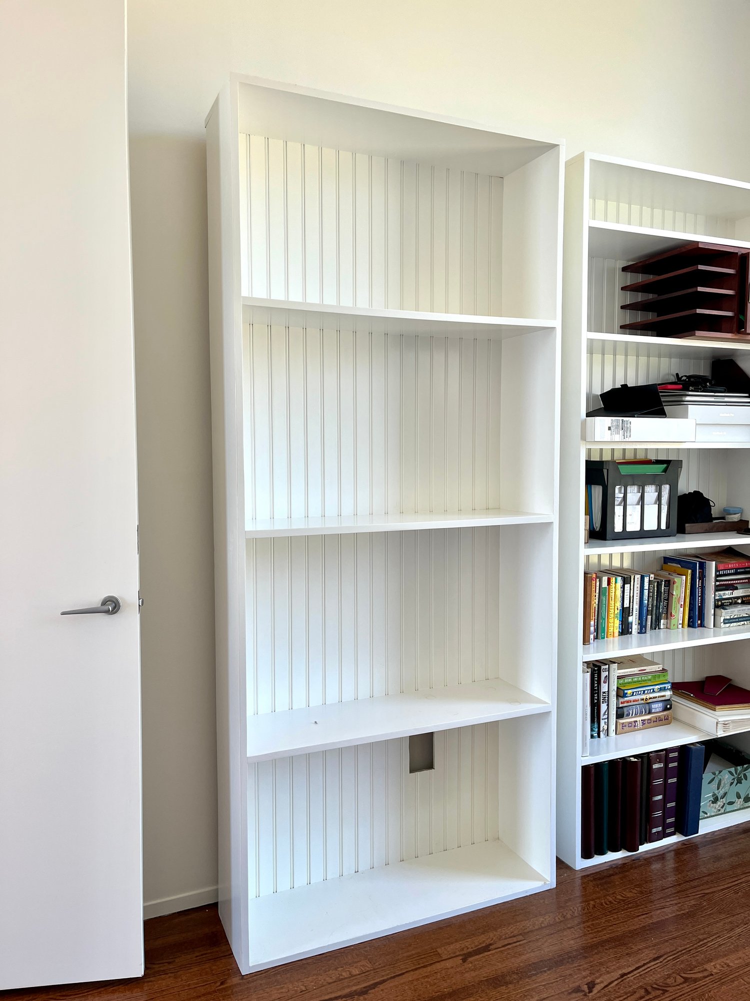 A Wood Bookcase - Beadboard Back - 37 Inches Wide #40833143 ...