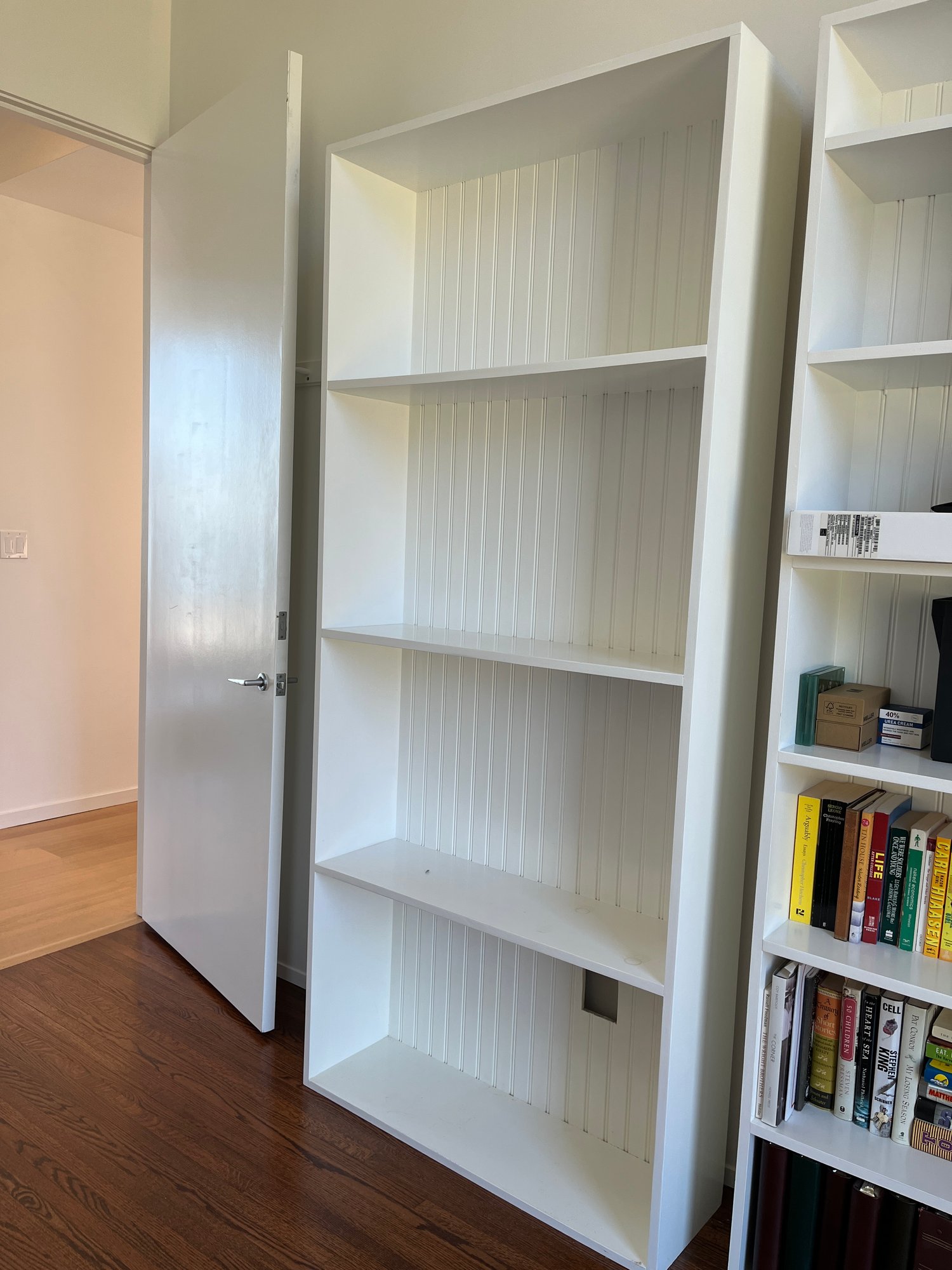 A Wood Bookcase - Beadboard Back - 37 Inches Wide #40833143 ...