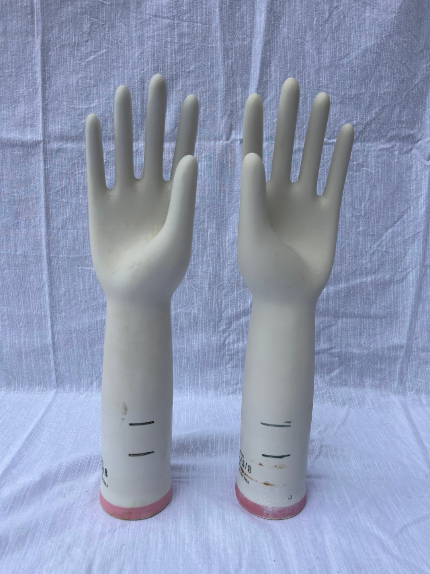 Vintage Porcelain Right And Left Hand Glove Hand Mold #2008090 ...