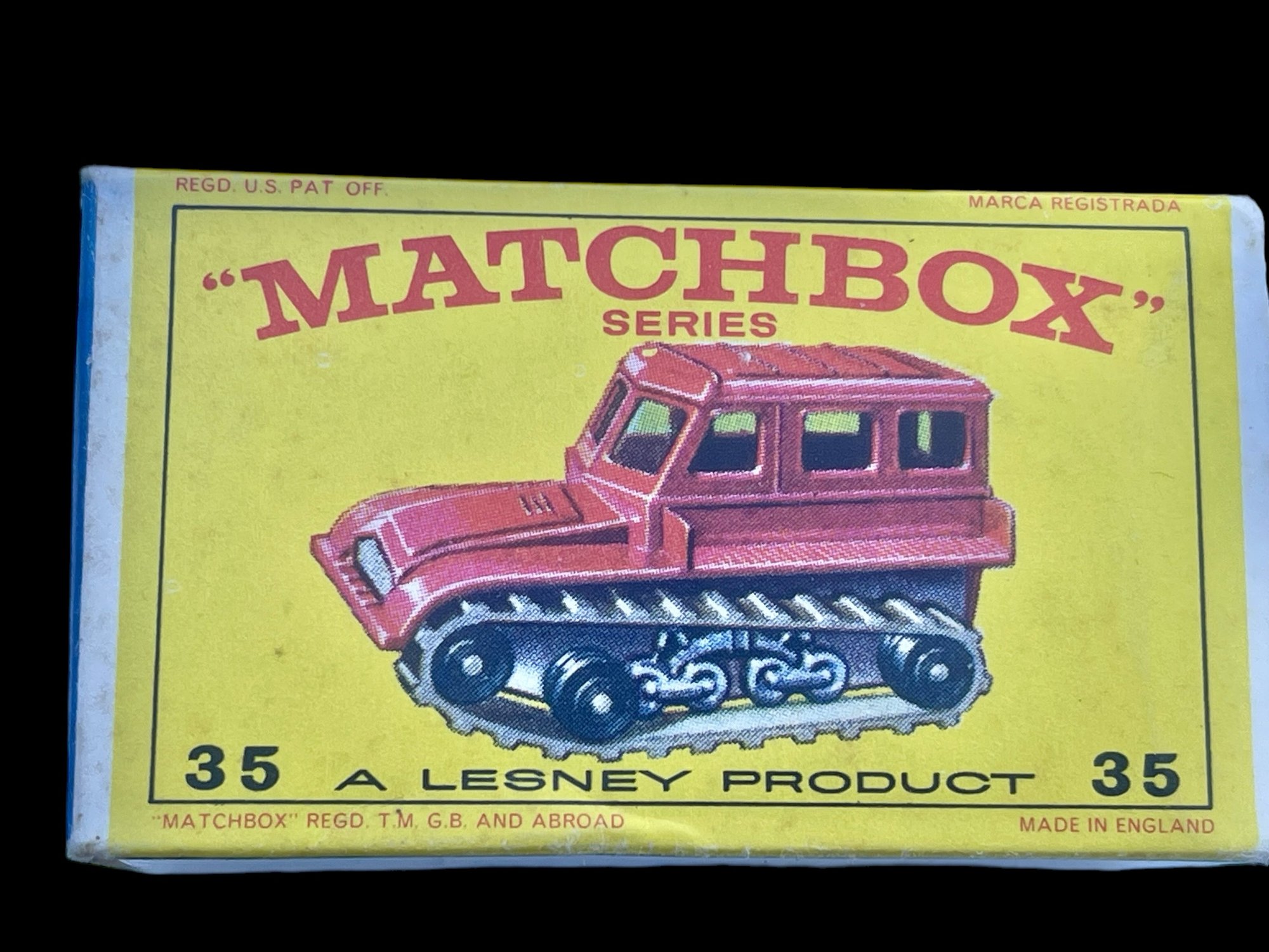Vtg Original Box Matchbox #35 Snow Trac Tractor 1960's #1979167 ...