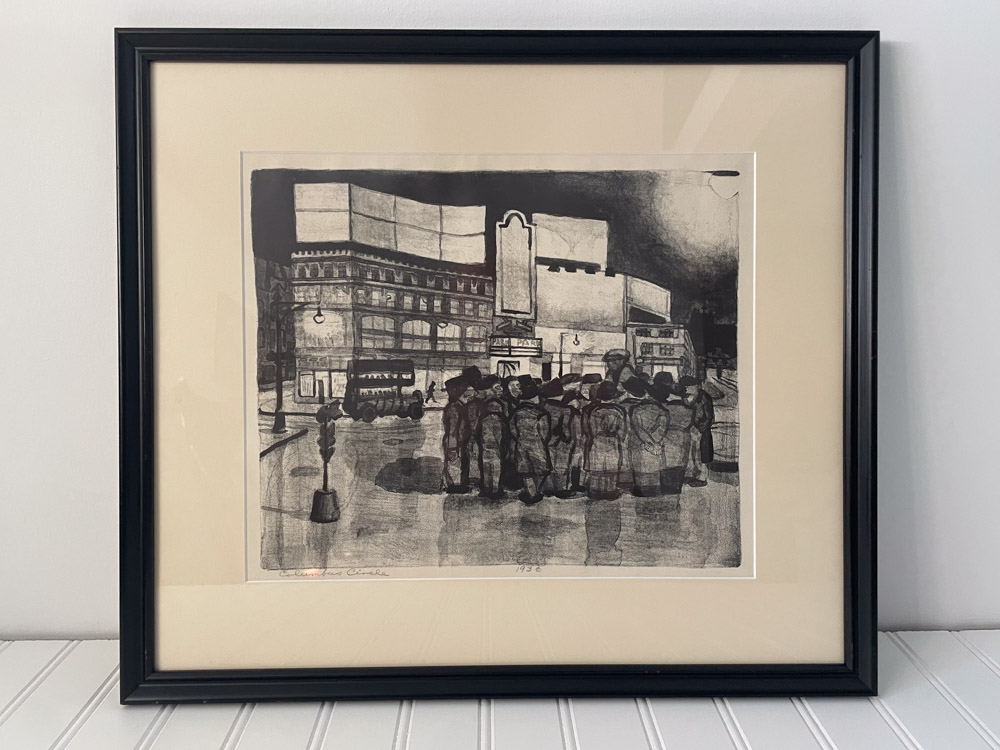 Columbus Circle Lithograph By Listed Artist Theodore Torre-Bueno, 1936 ...