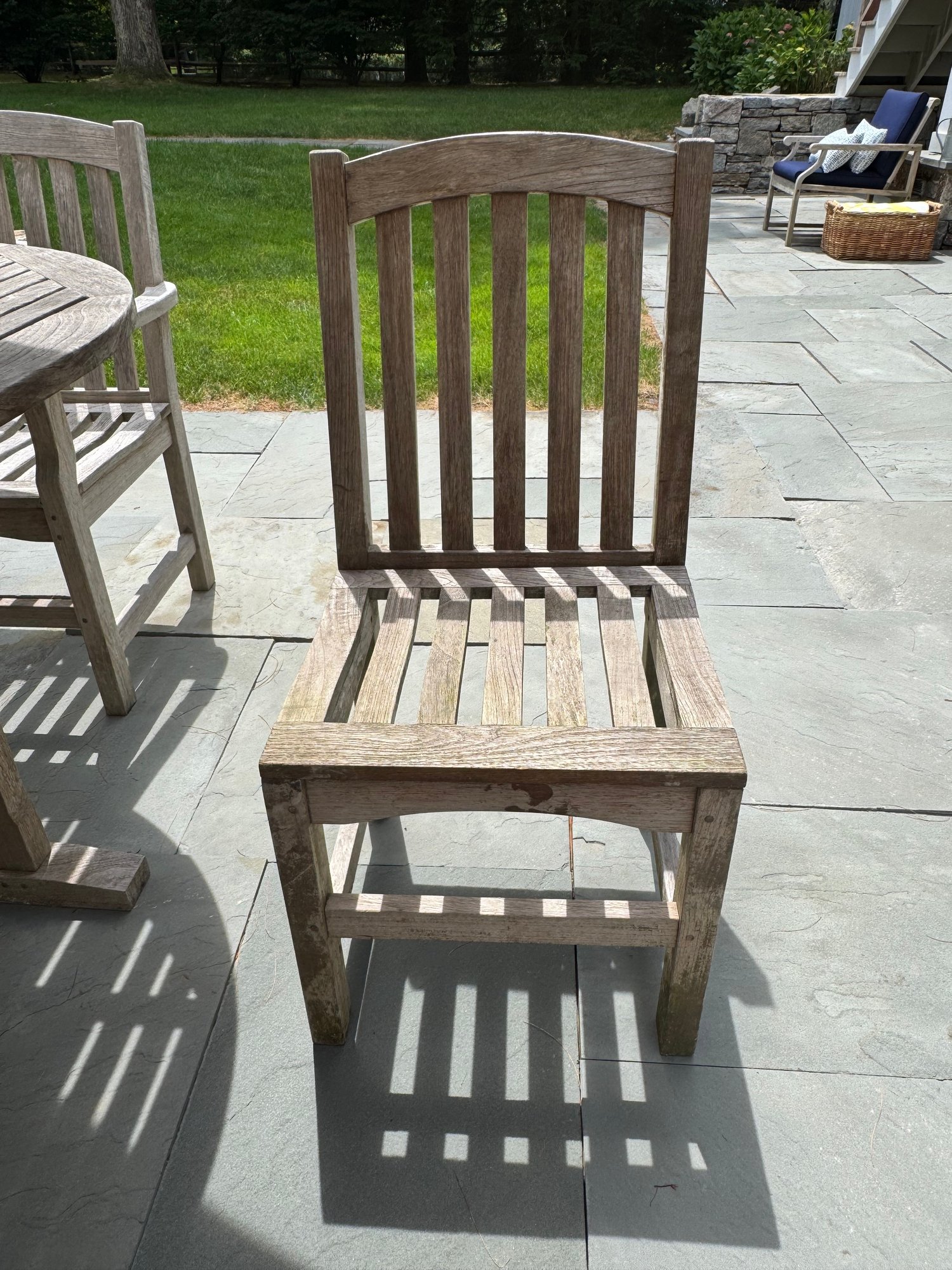 Outdoor Teak Dining Table & Six Chairs (LOC: W2) #2146899 ...