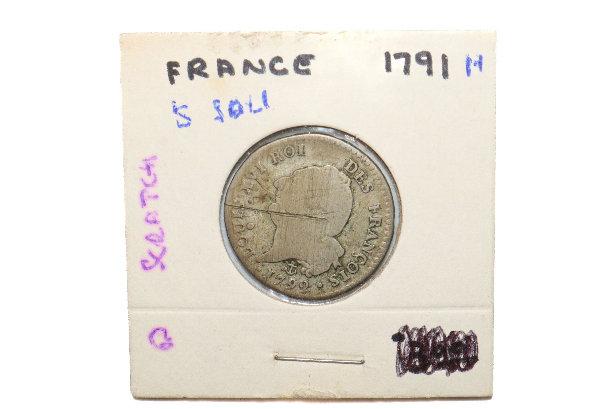 1791 Louis XVI France 15 Sols Coin 233 Year Old Coin! #1889533 ...