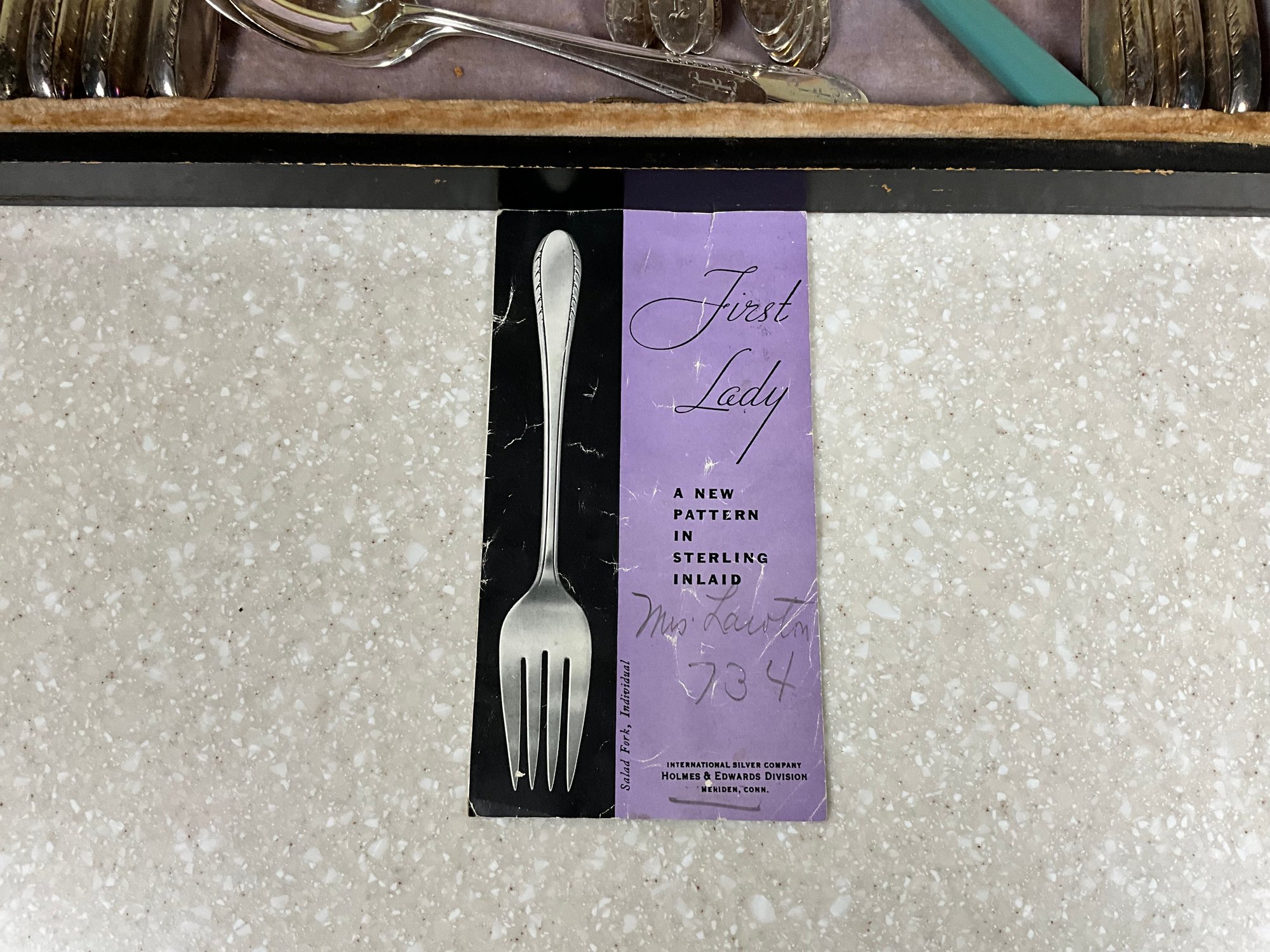 International Silver Co. First Lady Sterling Inlaid Flatware (Holmes ...