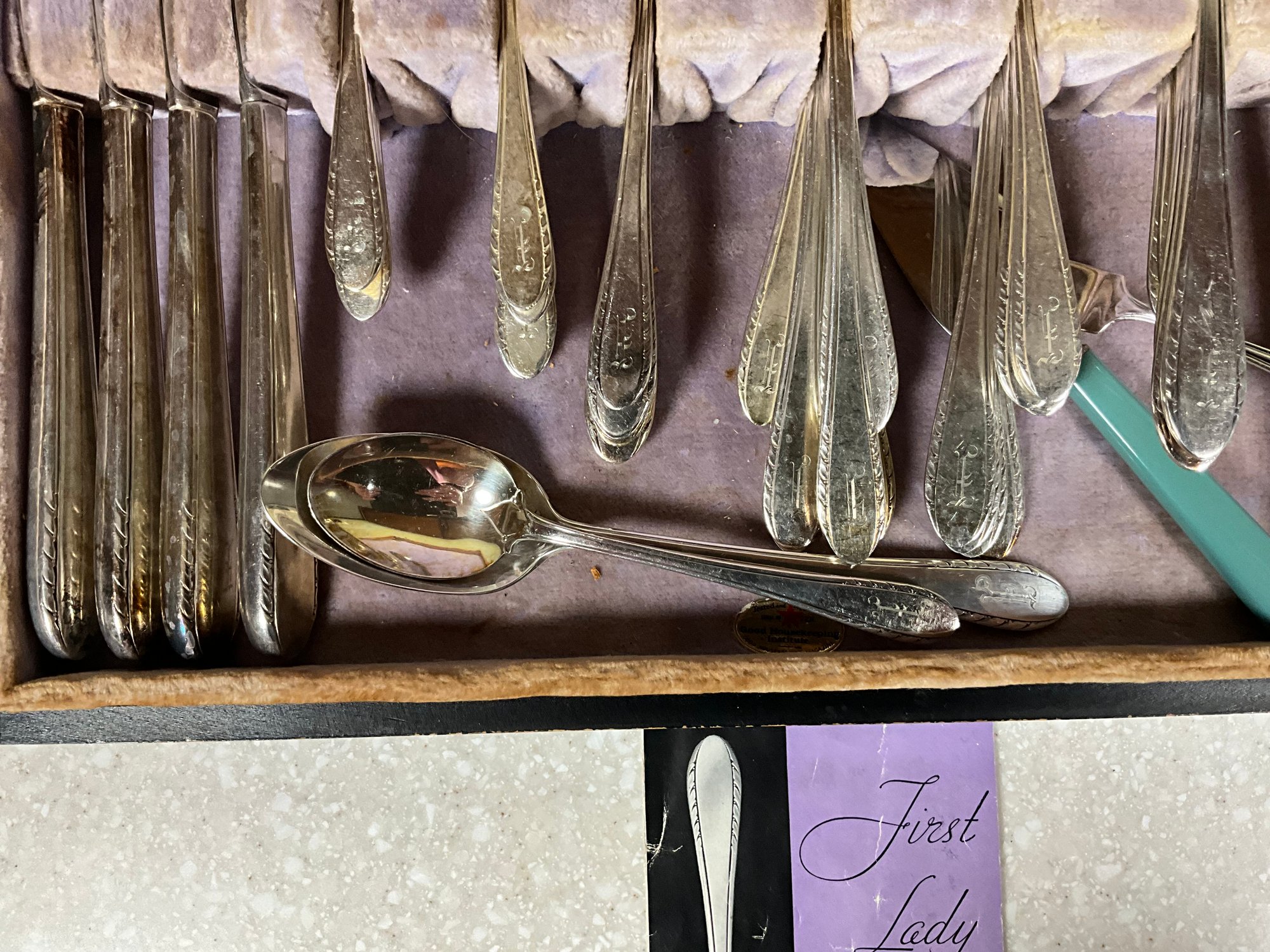 International Silver Co. First Lady Sterling Inlaid Flatware (Holmes ...