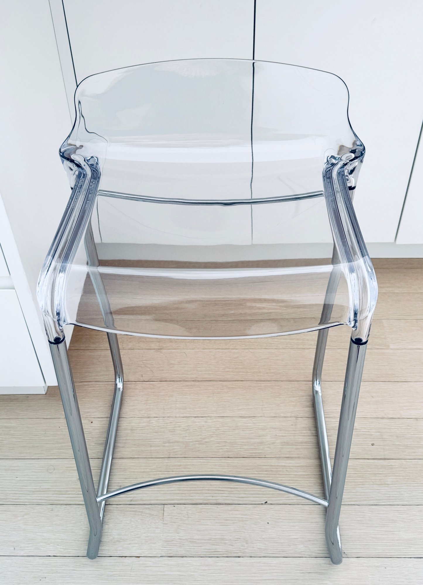 Three Room & Board Lucite Counter Stools #2140476 | Auctionninja.com