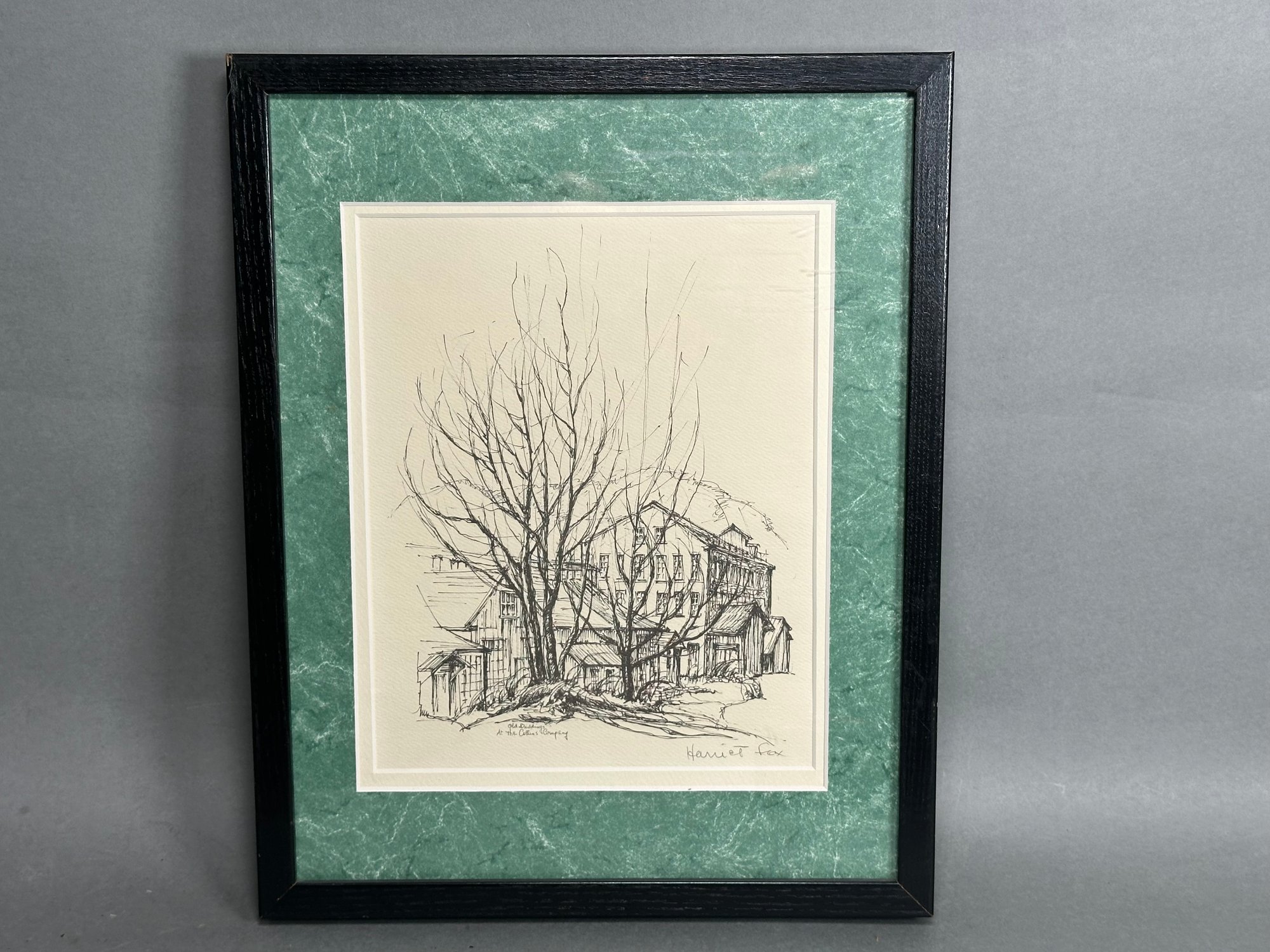 Harriet Fox "Old Buildings At The Collins Factory" Pencil Signed Print ...