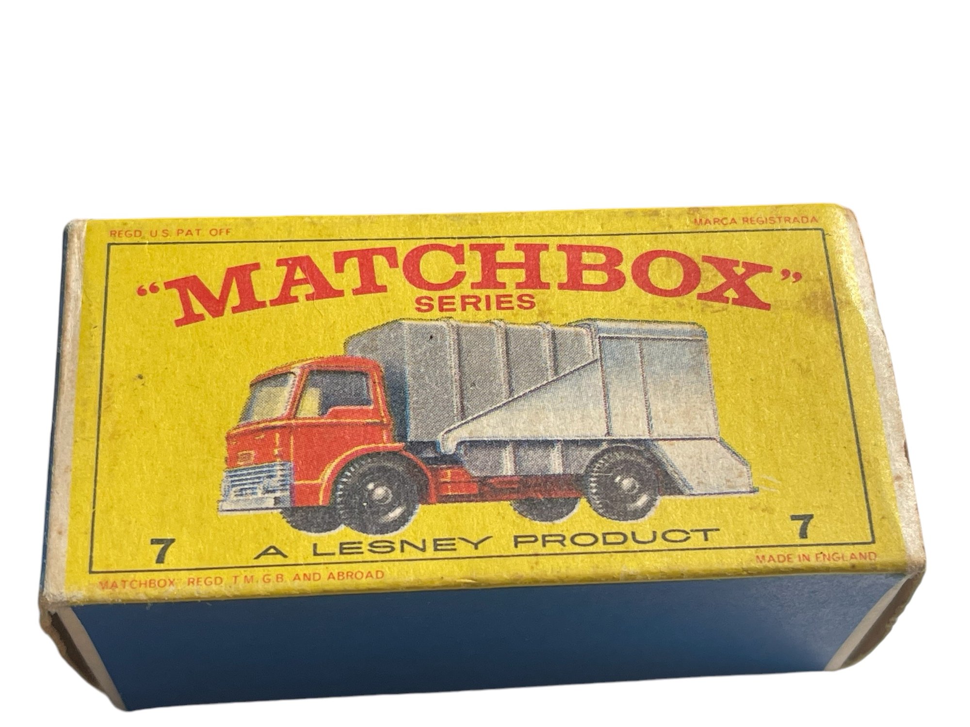 Vintage Matchbox #7 Refuse Garbage Truck 1966 (***box Has A Few Spots ...