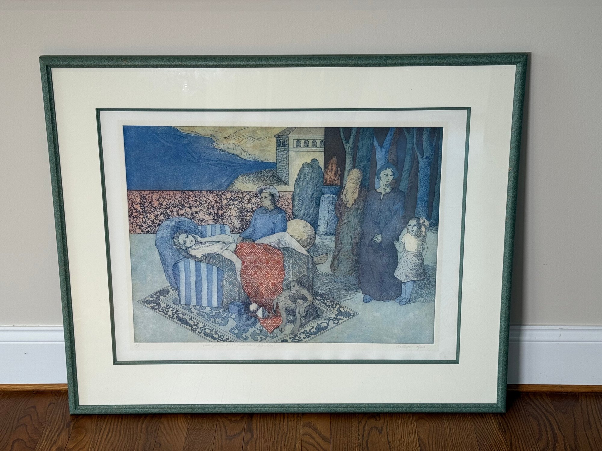 Kathryn Kjaer Erickson "View From The Tuscan Gardens" Pencil Signed ...