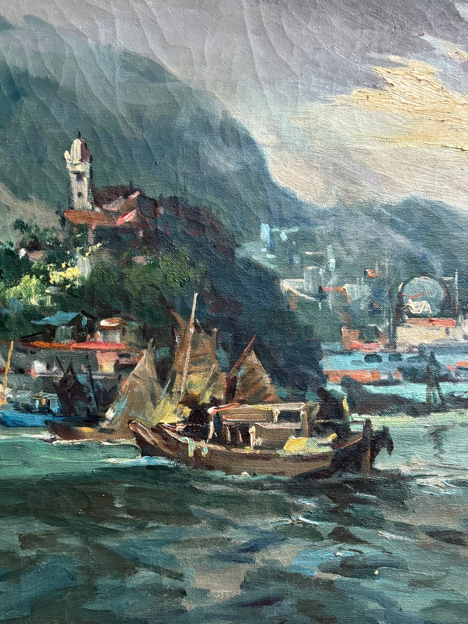 CUSTODIO Gabriel (Philippines 1912-1993), Harbor Scene, 1959, Oil On ...