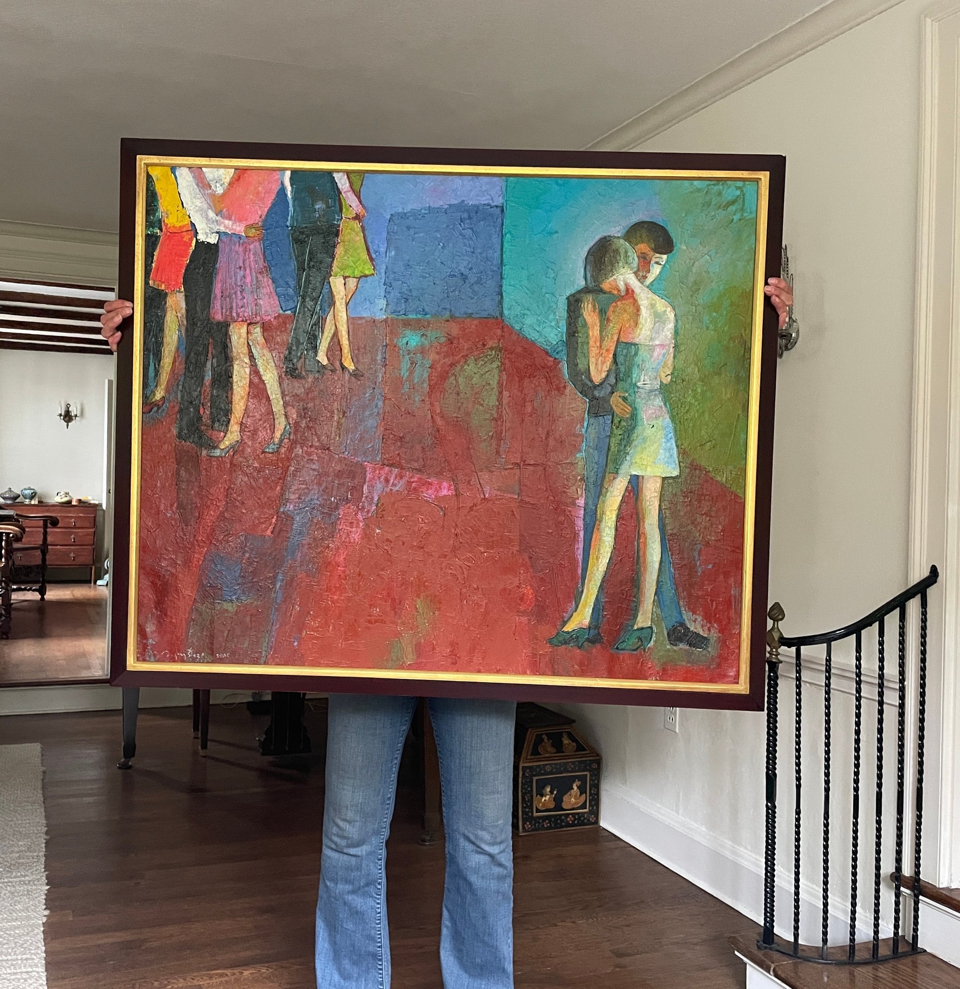 Oil Painting, Titled Dance By Listed Artist Murman Kuchava #2125258 ...