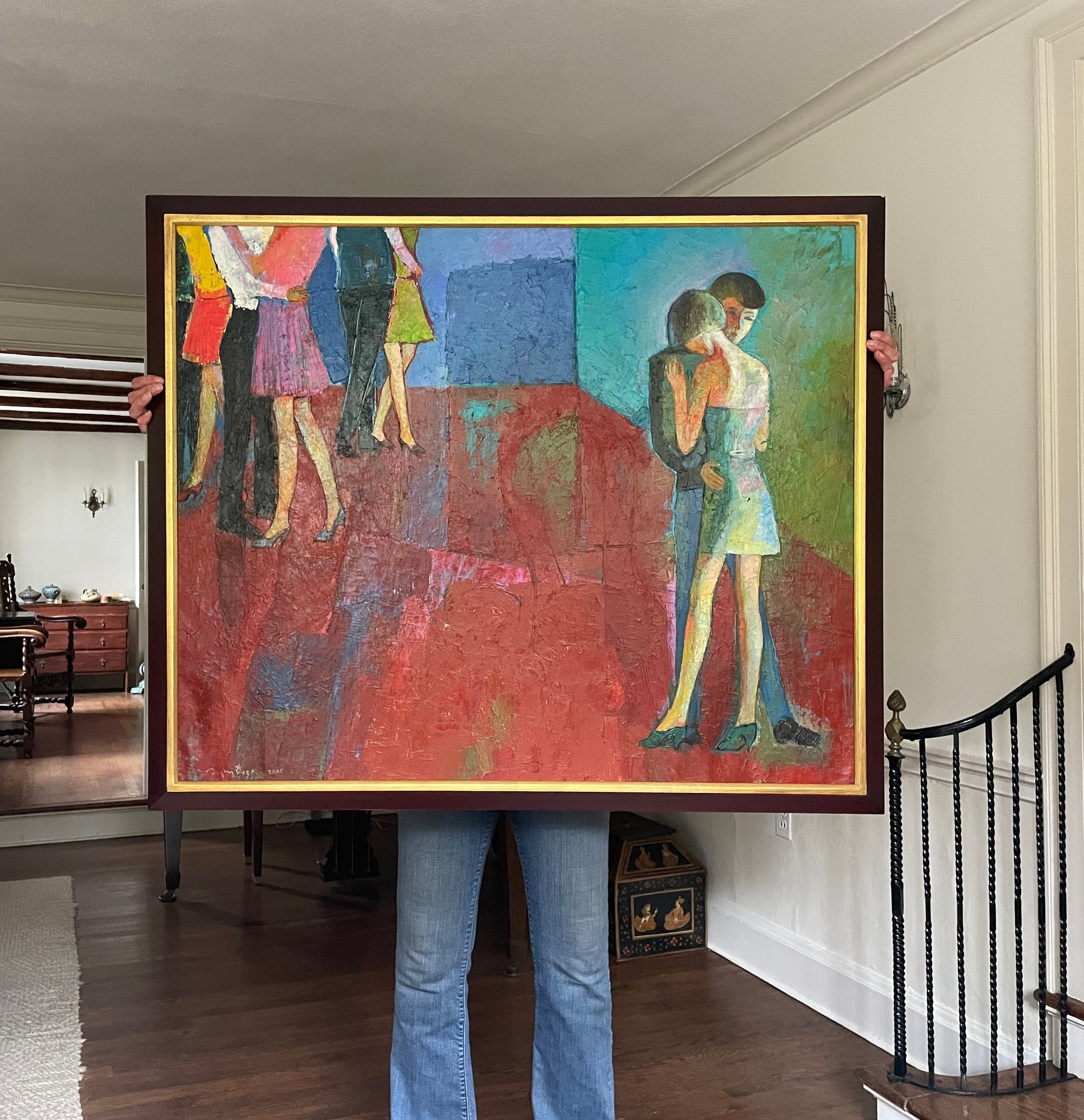 Oil Painting, Titled Dance By Listed Artist Murman Kuchava #2125258 ...