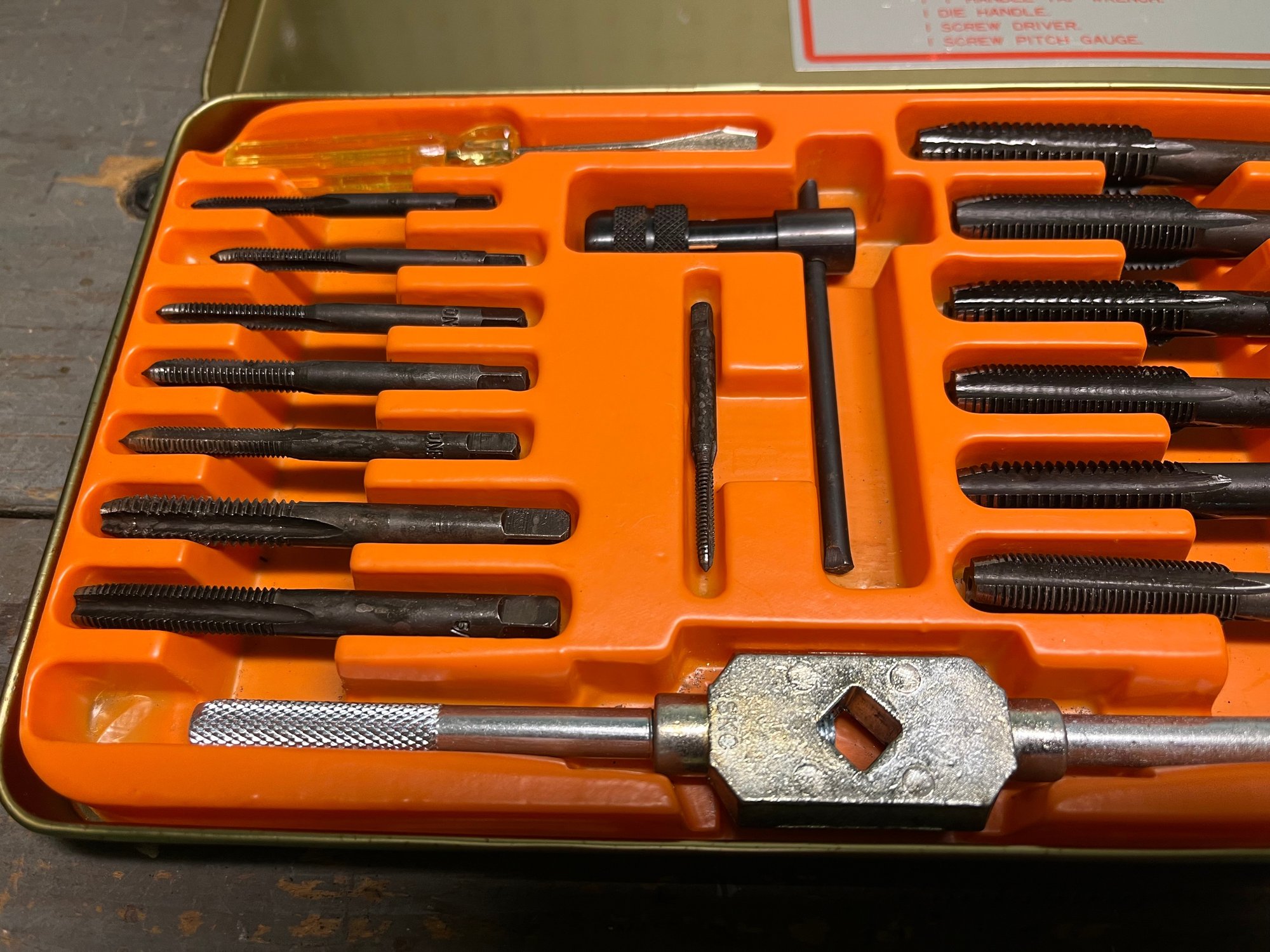 Fleetwood 40 Piece Tap And Die Set Threading Tool #40860140 ...