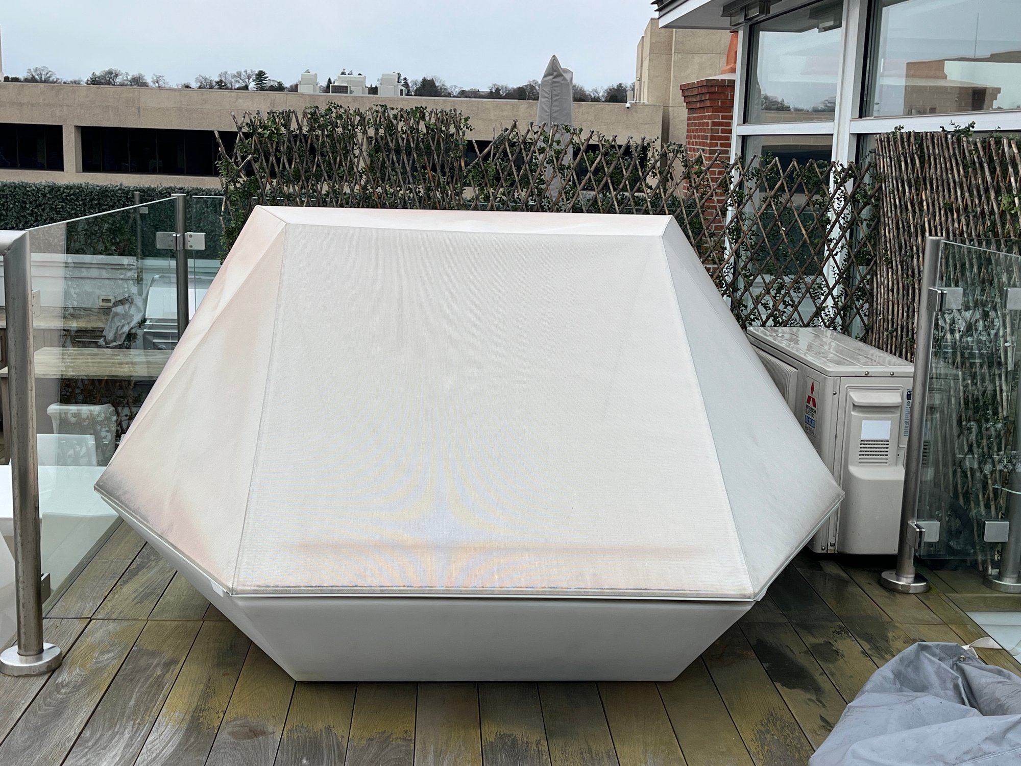 A Vondom Faz Day Bed With Pivot Cover Shade - LED Illumination ...