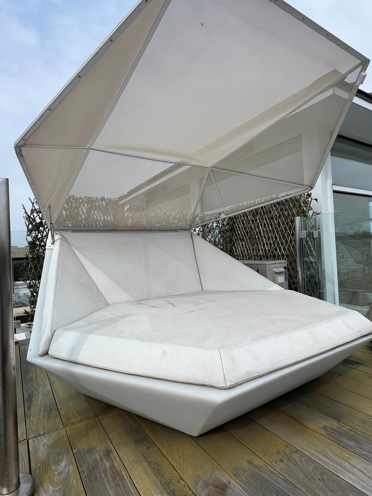 A Vondom Faz Day Bed With Pivot Cover Shade - LED Illumination ...