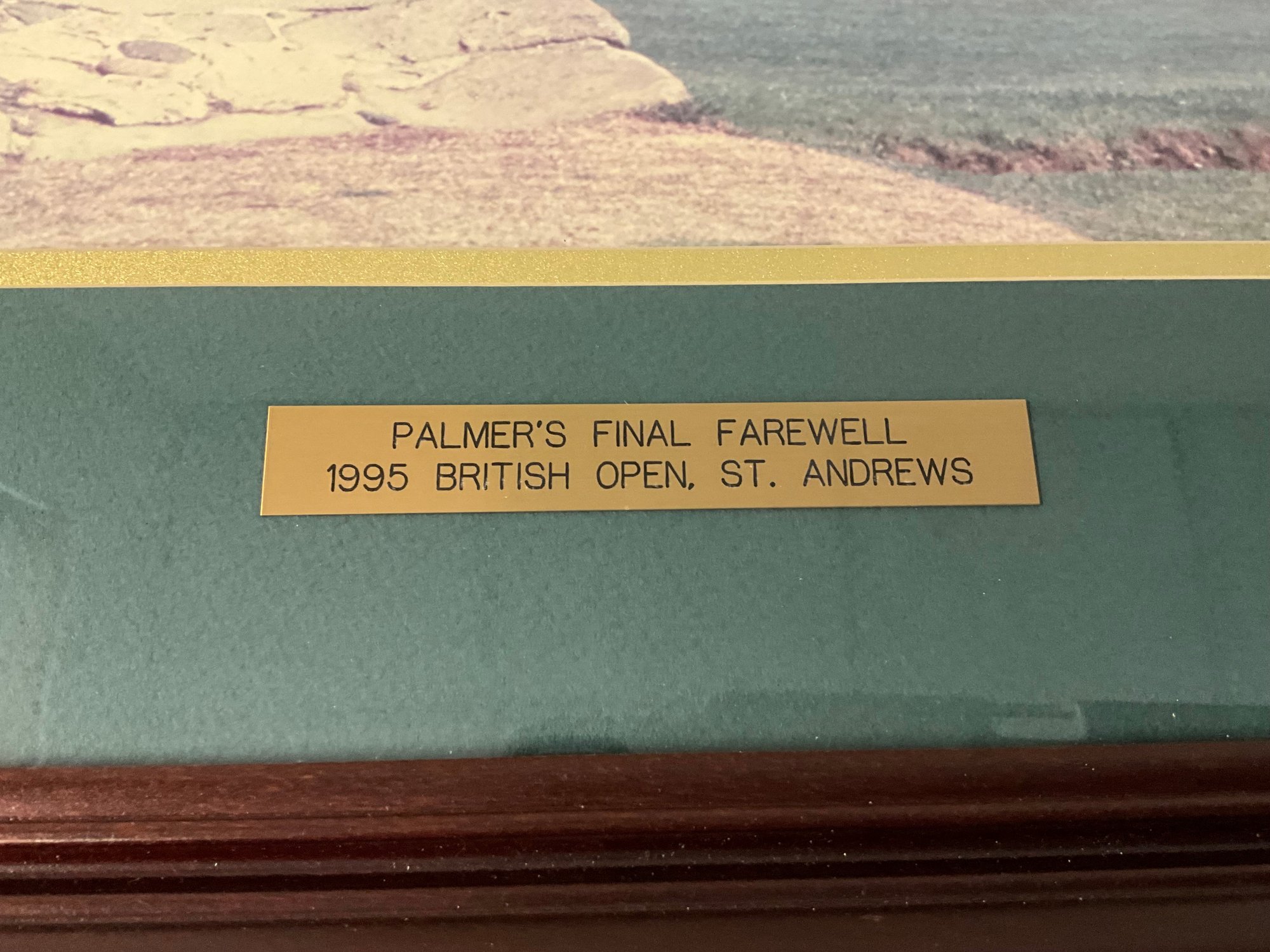 Framed Photograph ~ Arnold Palmer Final Farewell 1995 British Open ...