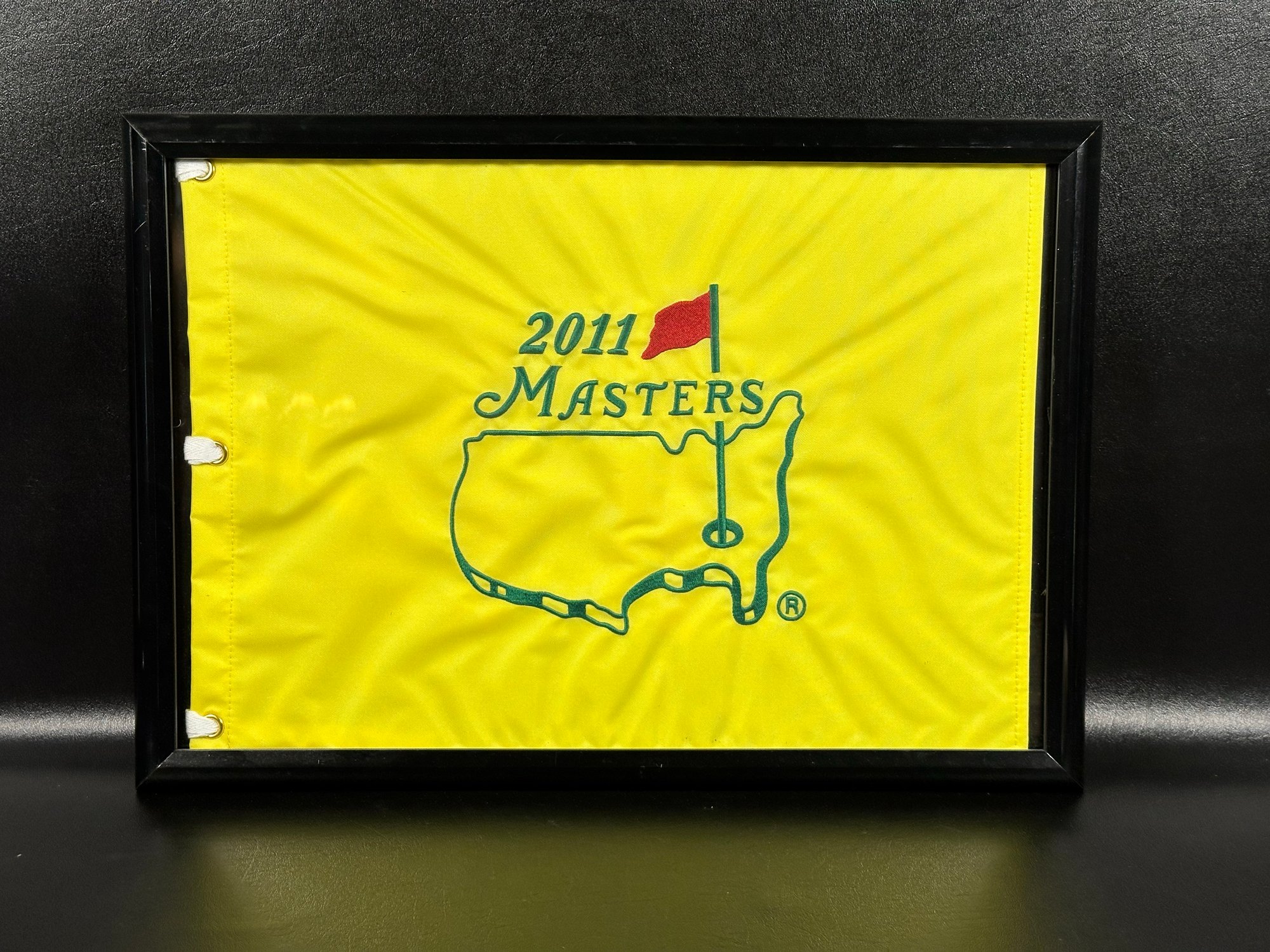 Golf Memorabilia: Framed 2011 Masters Pin Flag #1909623 | Auctionninja.com