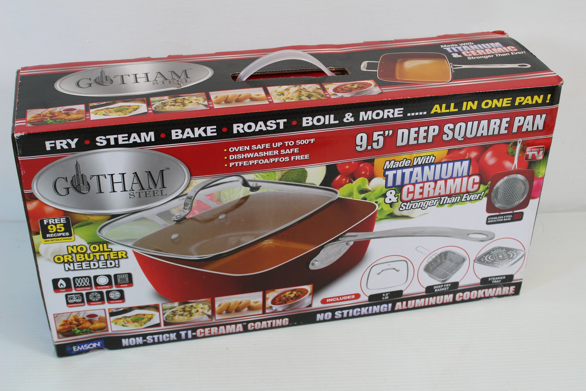 New In Box 9.5" Deep Square Pan From Gotham Steel #1937684 ...