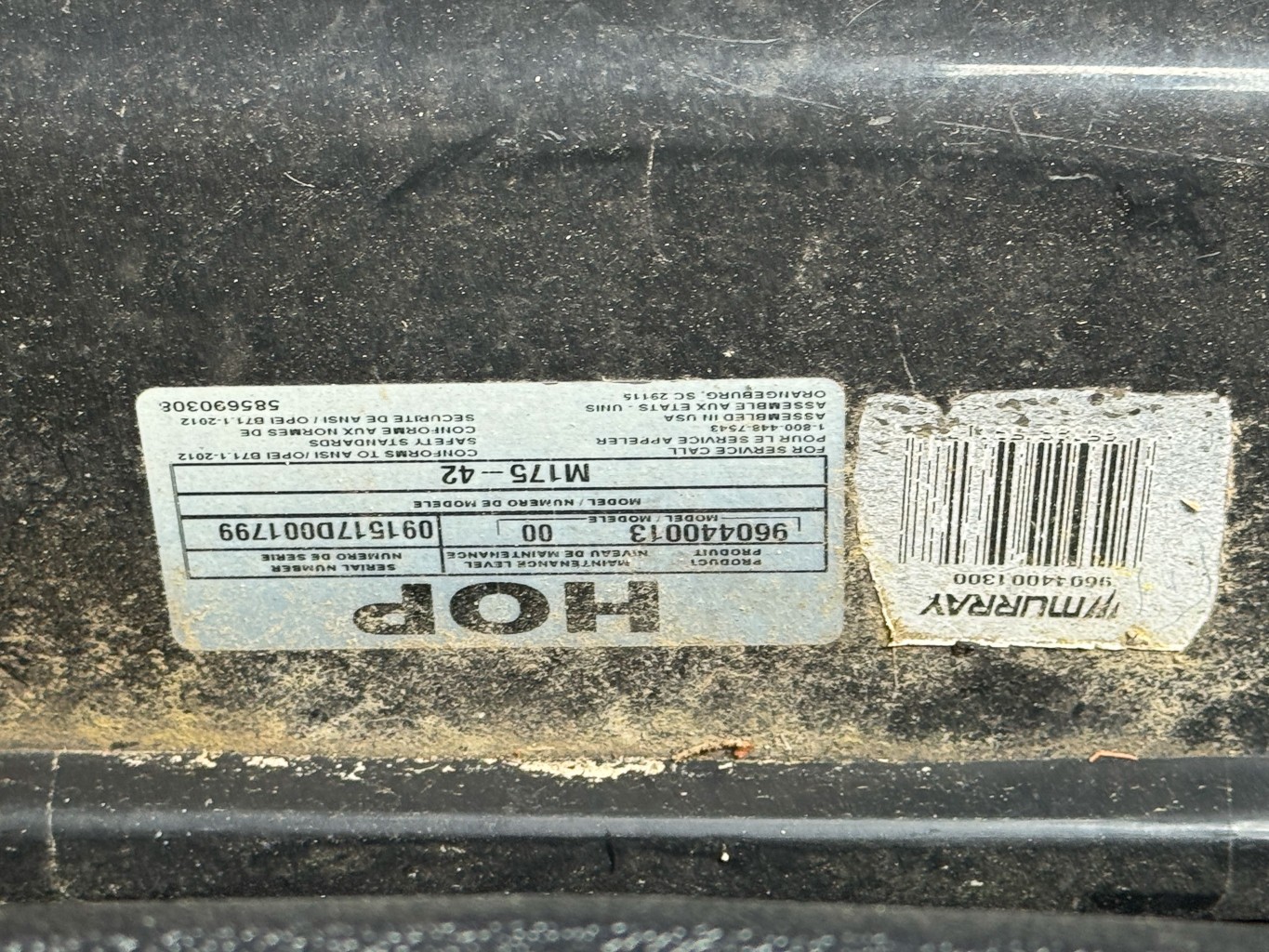 MURRAY M175-42 RIDE ON MOWER W/ BAGGER #2188212 | Auctionninja.com