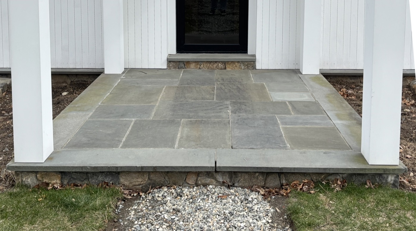 A Beautiful Modern Bluestone Patio And Threshold #2096625 ...