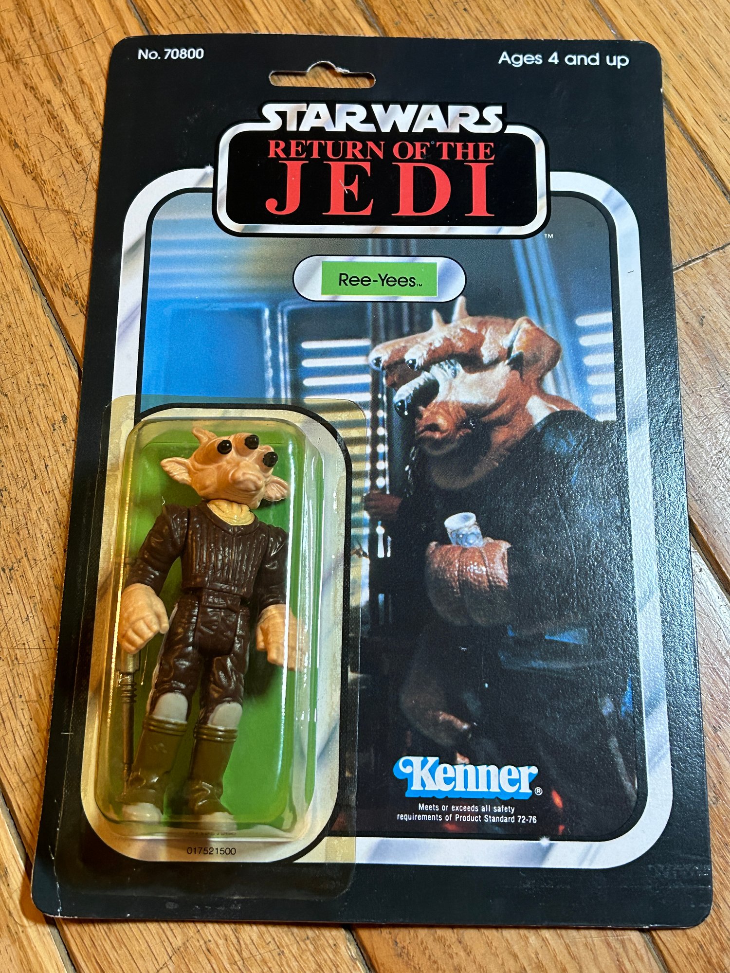Original 1983 RETURN OF THE JEDI 'REE YEES' Action Figure- Mint On Card ...