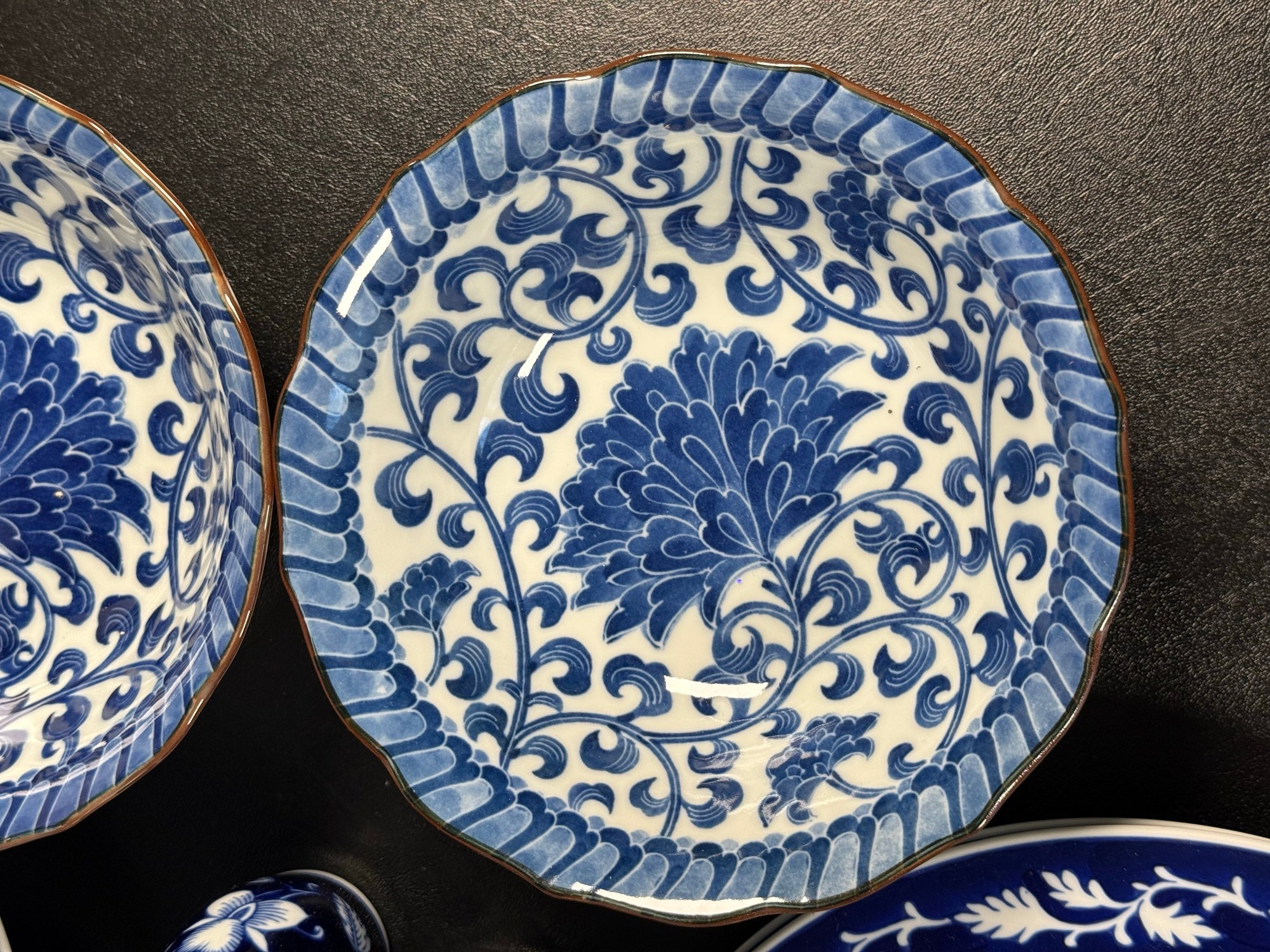 A Large Assortment Of Blue & White Dinnerware In Compatible Patterns By ...