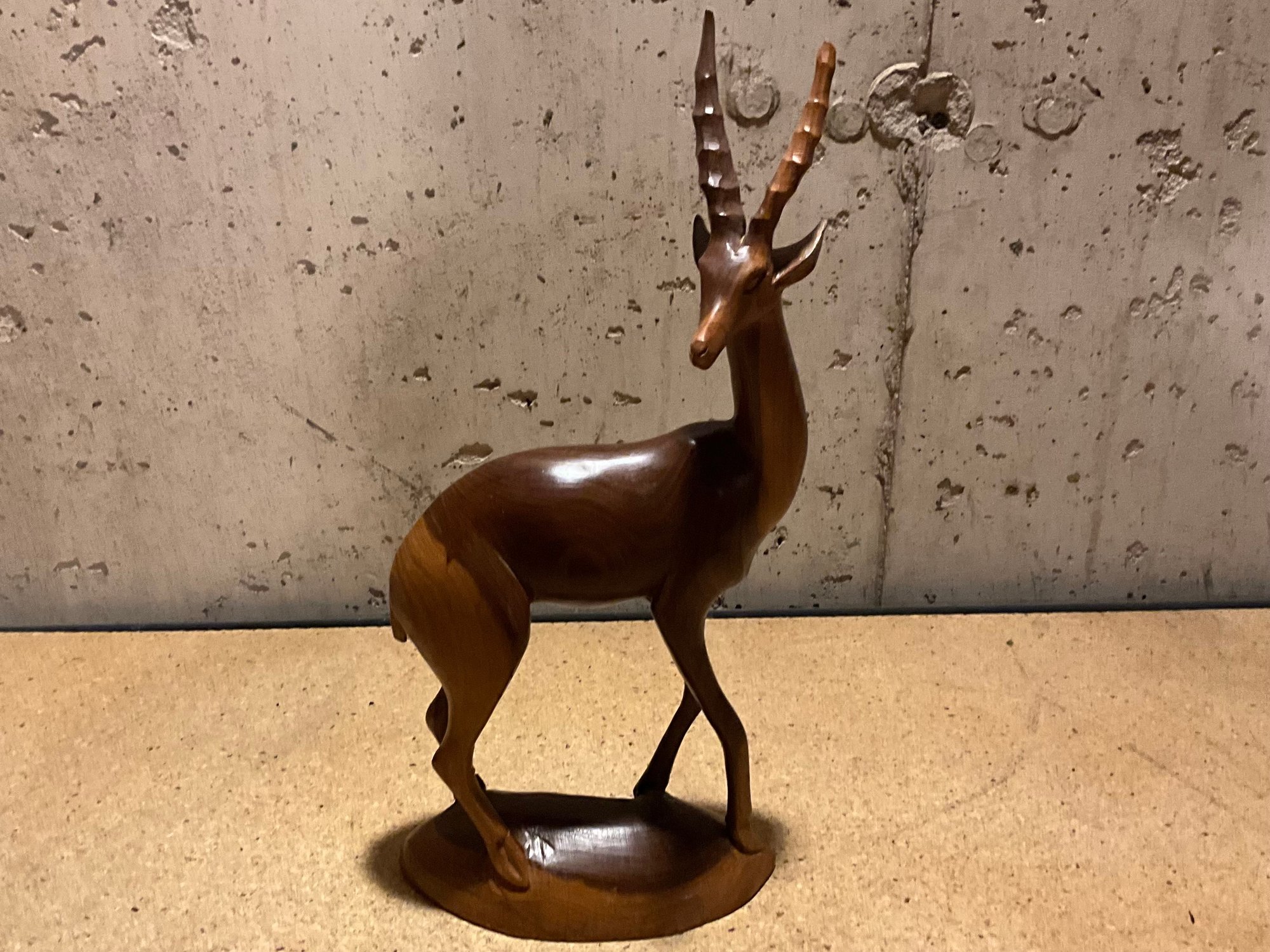 Carved Wooden Antelope Statue From Kenya #2062803 | Auctionninja.com