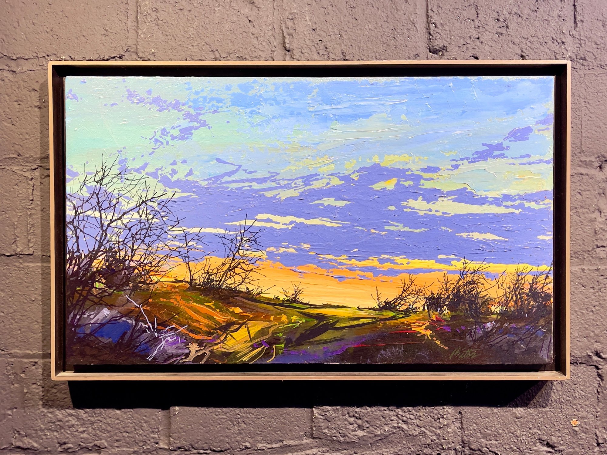Pennsylvania Artist Bob Bitts Landscape Acrylic On Canvas Painting ...