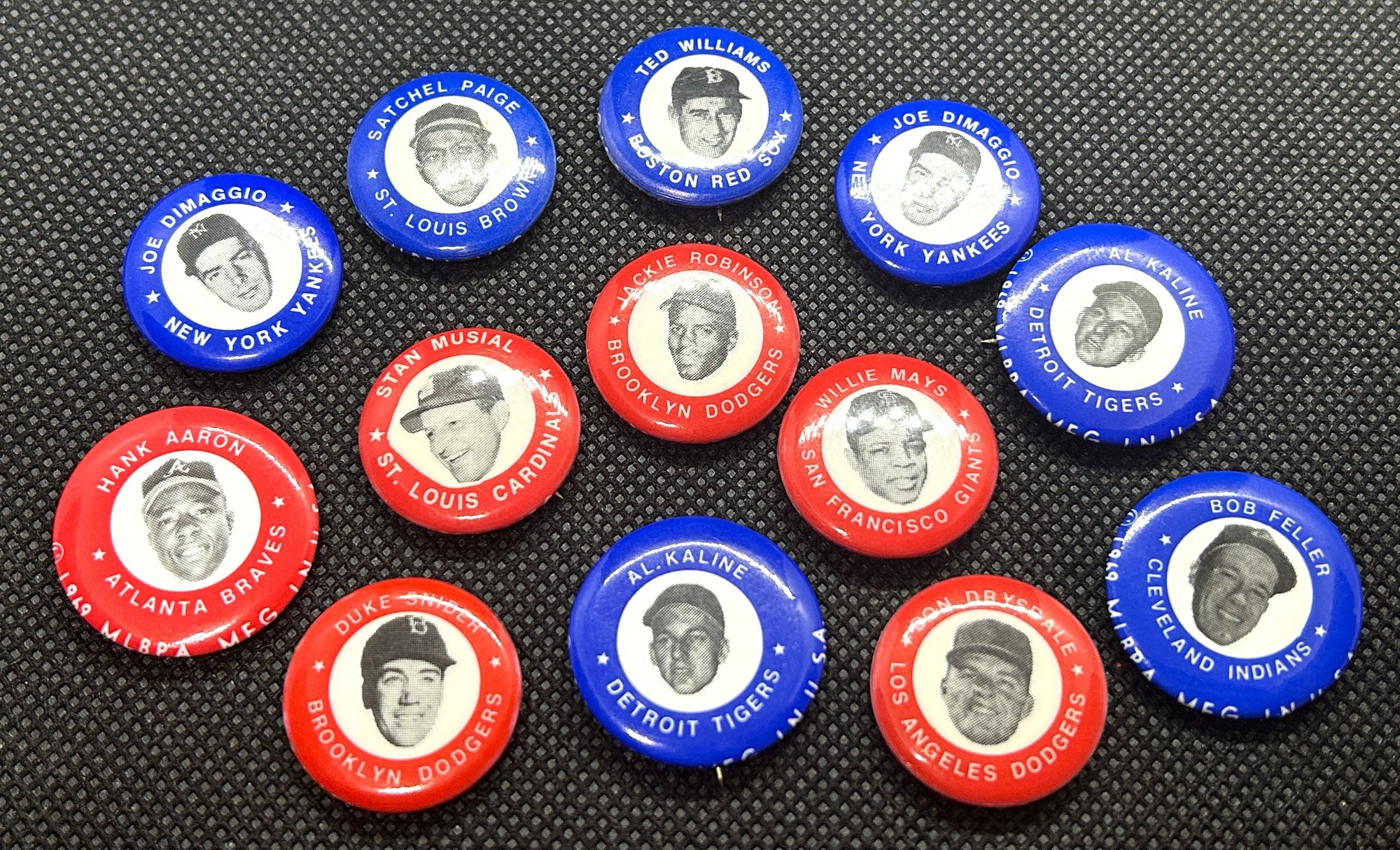 Rare Grouping Of 13 Original 1969 MLBPA Baseball Buttons- Pristine ...