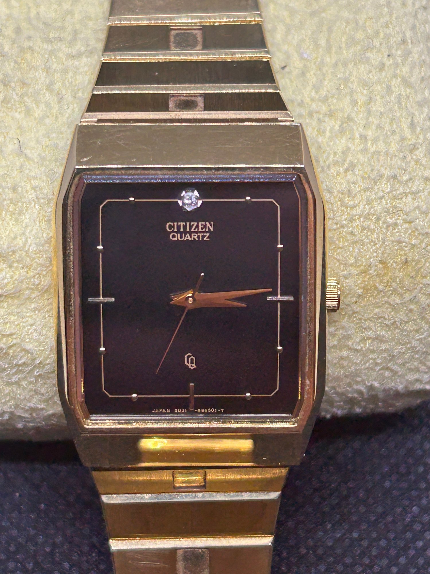 RARE Vintage Men's CITIZEN 'CQ' 'Tank Style' Dress Watch- Model 431 ...