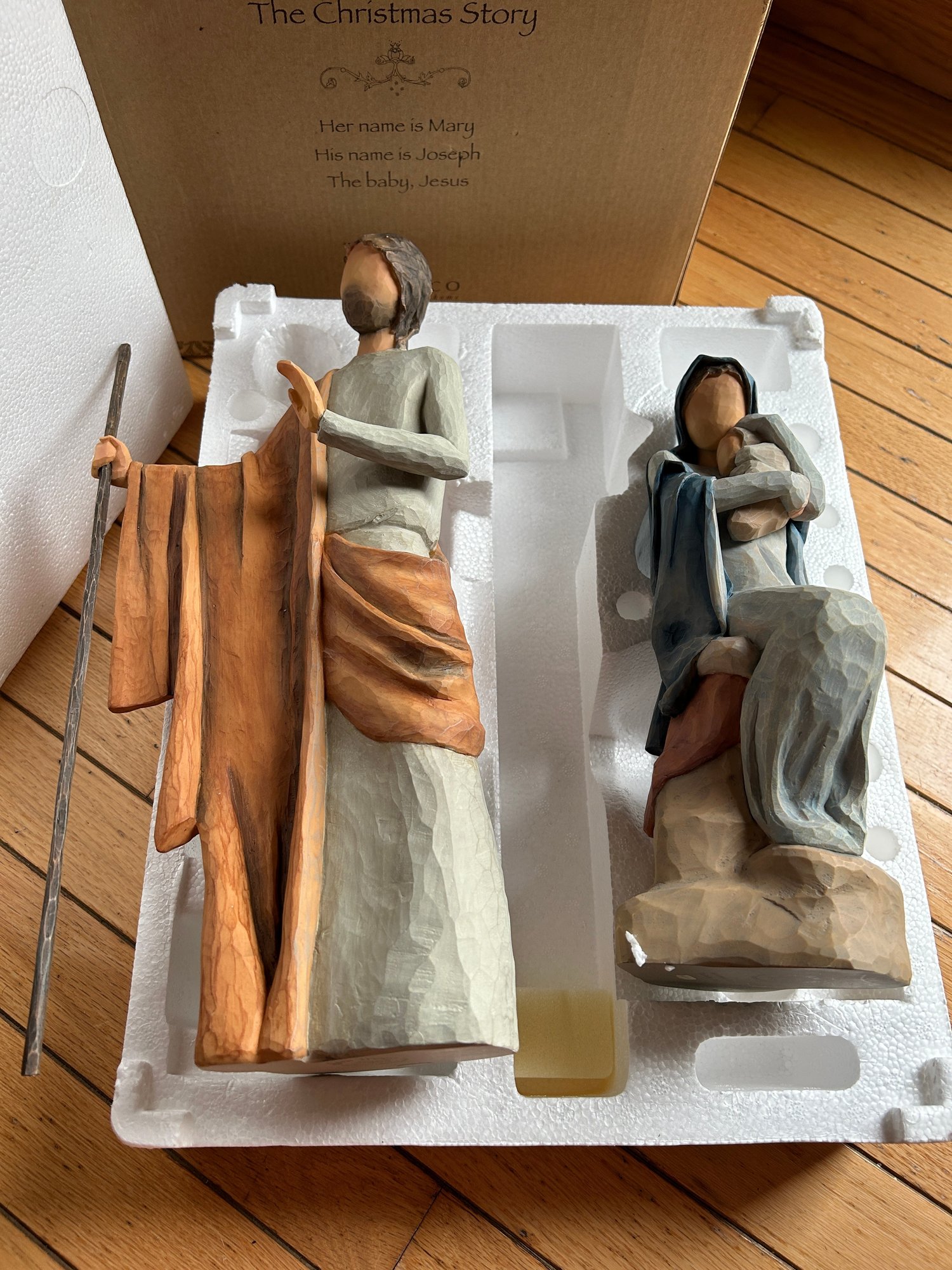New In Box The Christmas Story- Nativity Set By Susan Lordi For Willow ...