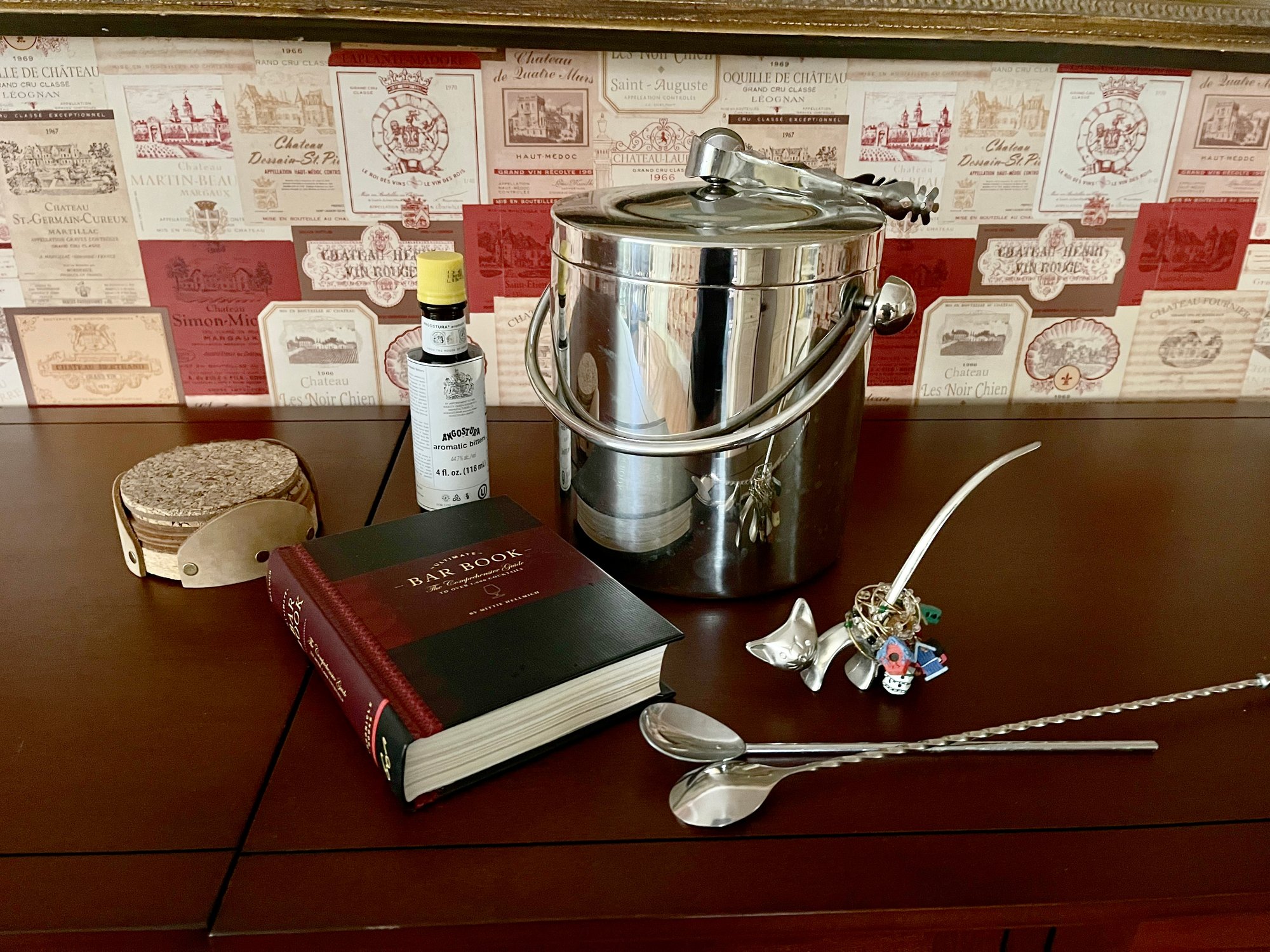 A Collection Of Vintage Bar Items - Ice Bucket And More #40765634 ...