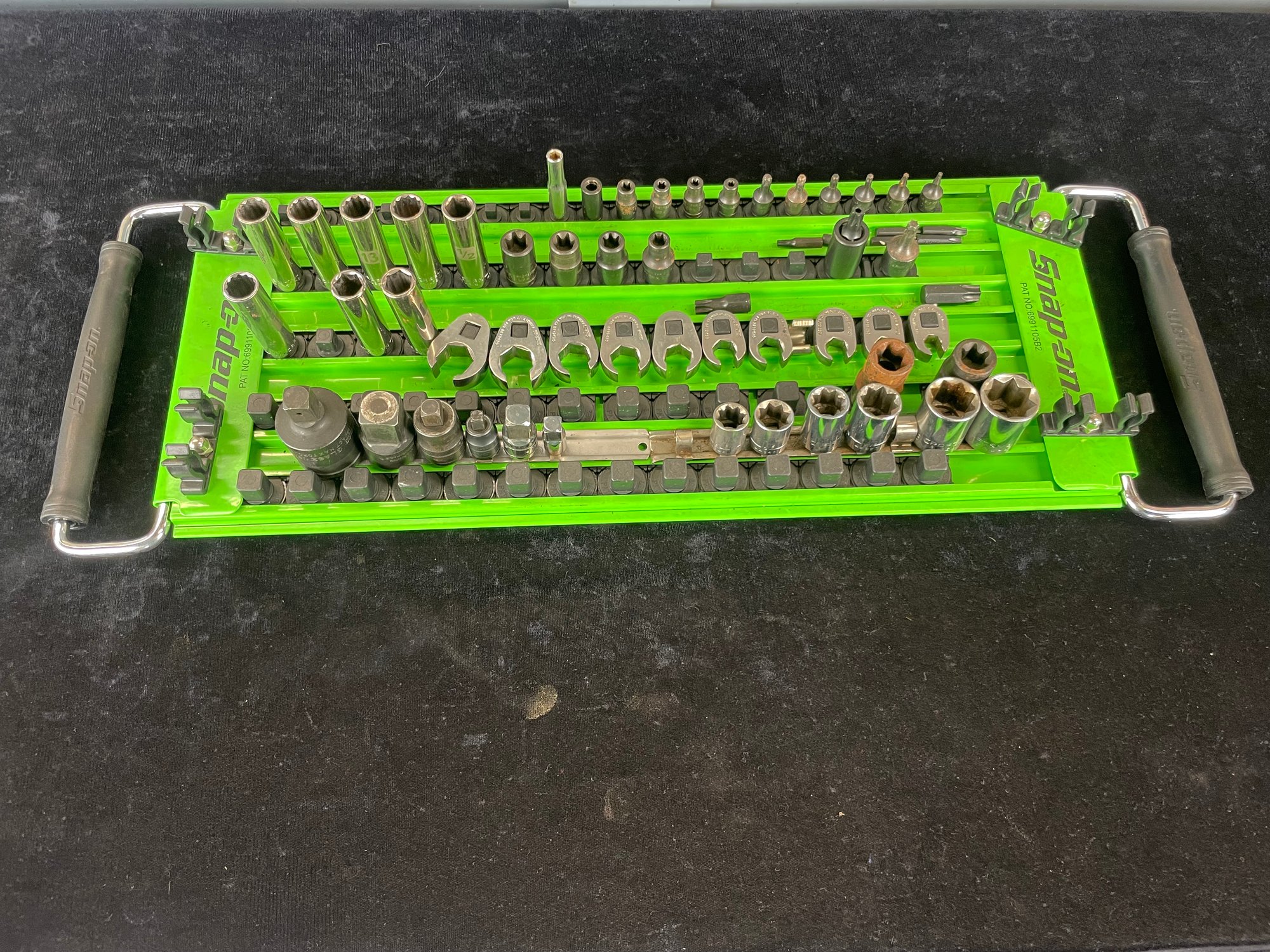 Green Snap-On Socket Holder With Misc Sockets Etc. #1968181 ...