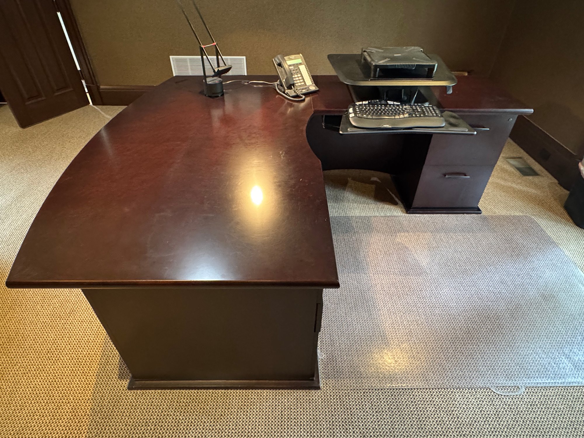 Large & Handsome Executive Desk By Paoli Furniture #2104263 ...