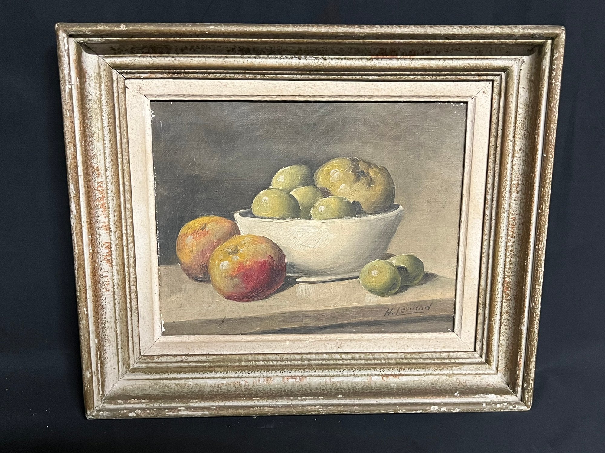 Original Oil Painting On Canvas - Still Life Signed H Lerand, French ...