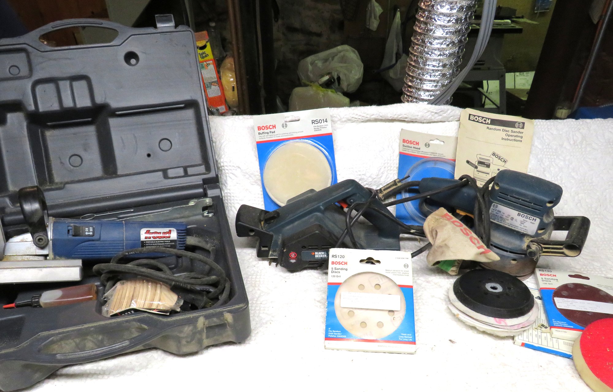 Freud Biscuit Jointer, Black & Decker Power Planer, Bosch Orbital ...