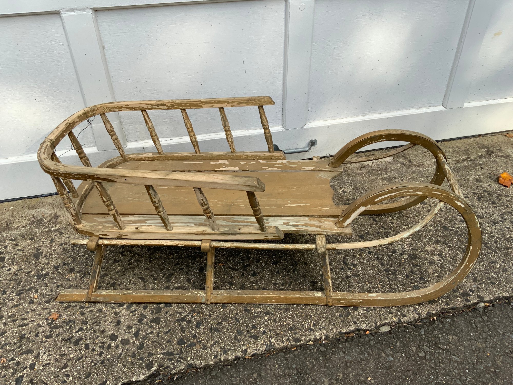 Antique Childs Wooden Sled, Second Half 19th Century #40806822 ...