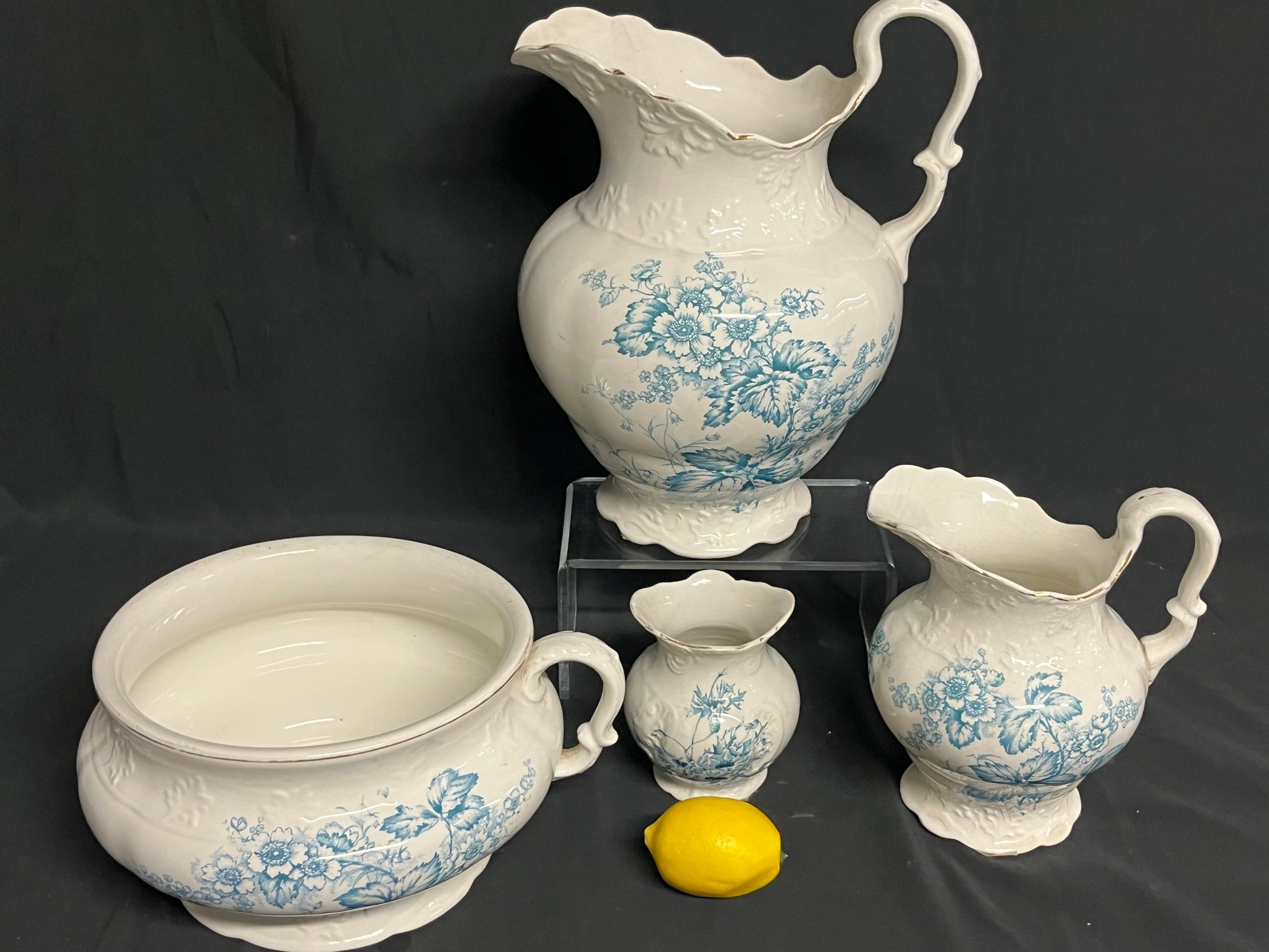 Antique 1900s Knowles, Taylor & Knowles Co. Pitchers, Chamber Pot And ...