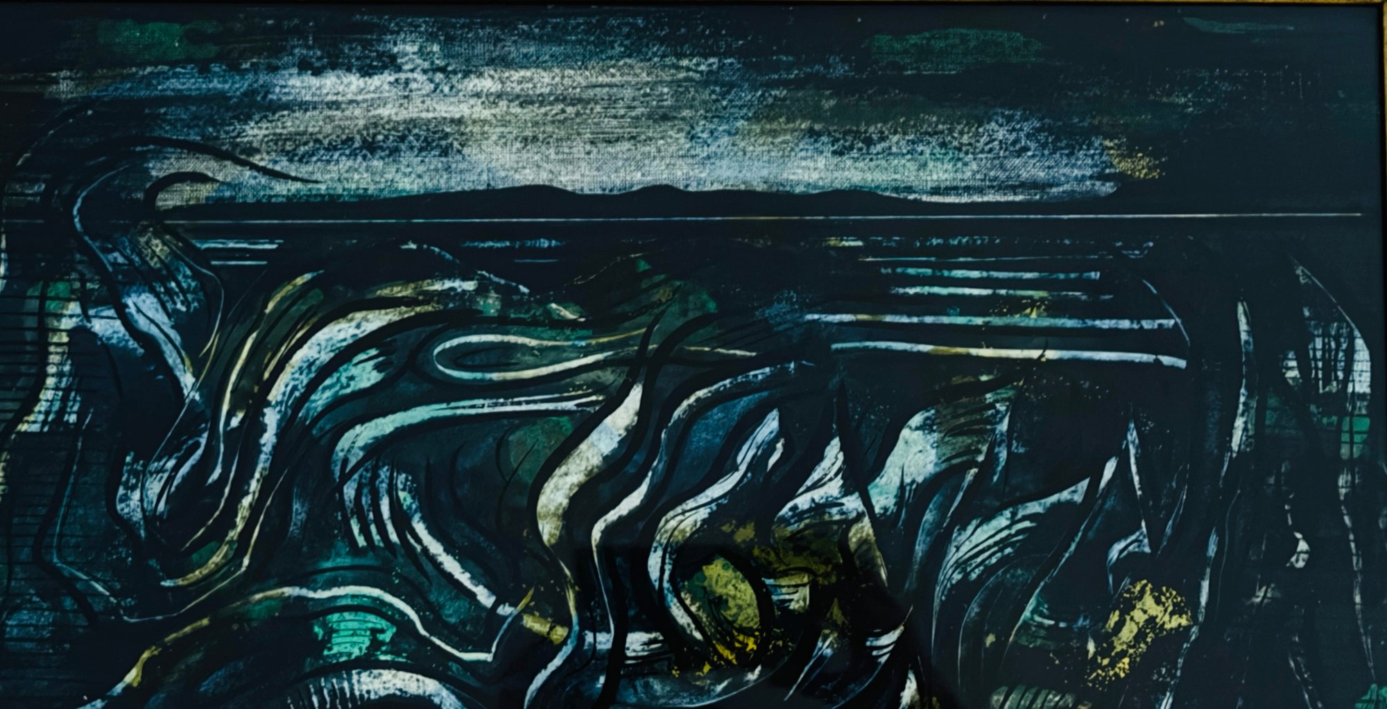 Cady Wells (1904-1954) "Sea Wave, St. Croix" Sublime Watercolor 1949 ...