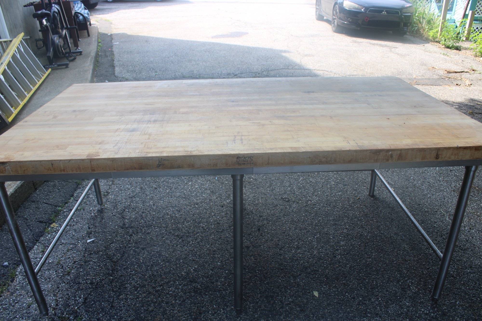 Commercial Butcher Block With Stain Steel Bottom #1890032 ...