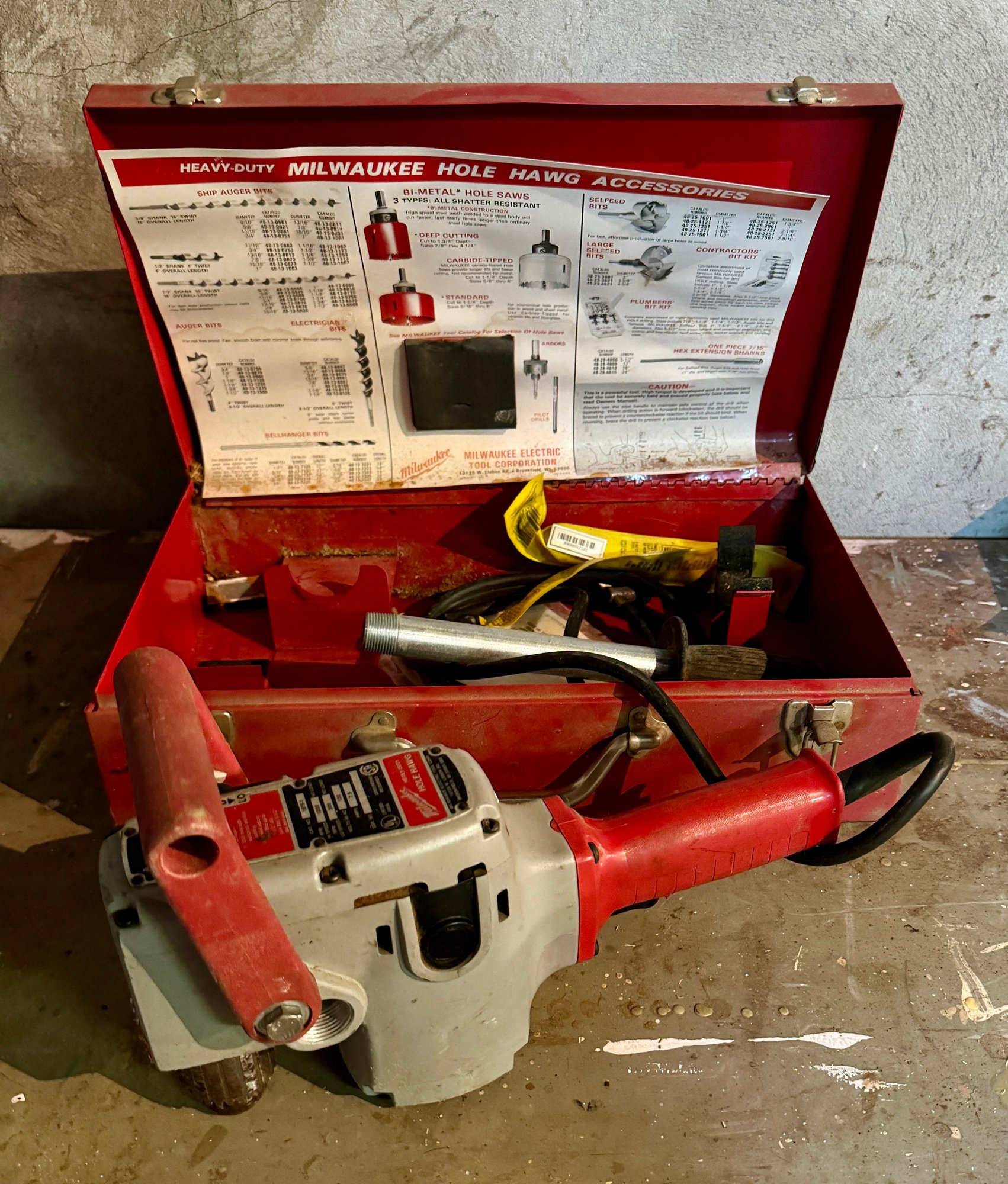 Milwaukee Heavy Duty Hole Hawg Hi-lo Speed - Tested Working #1911132 ...