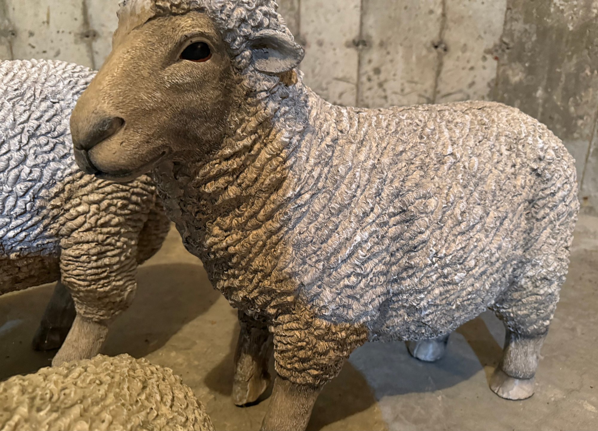 Large Life Size Adorable Frontgate Ceramic Sheep Family #2253747 ...