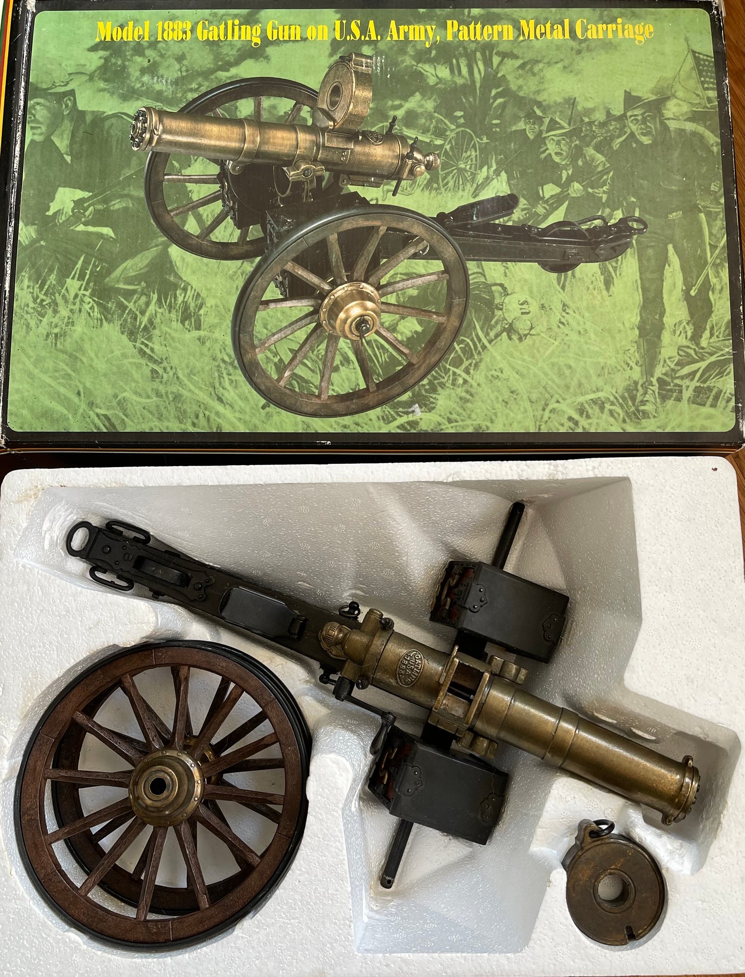 Rare DENIX Company Large MODEL 1883 "GATLING" GUN Original Box ...