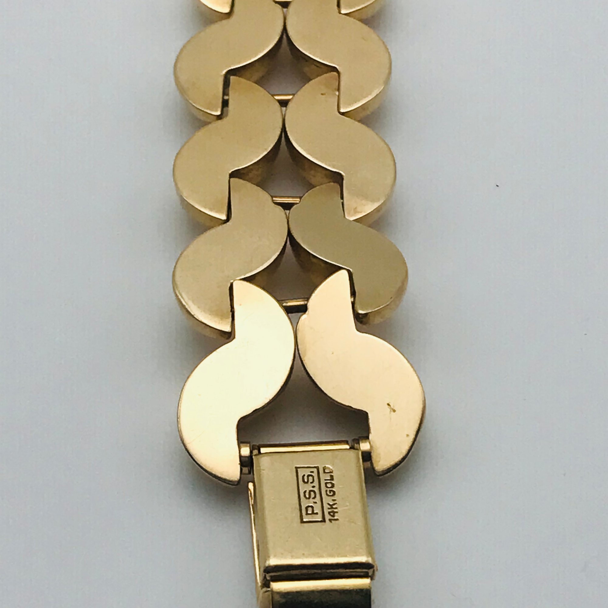 Incredible 14k Gold Chunky Link Style Bracelet #2082806 | Auctionninja.com